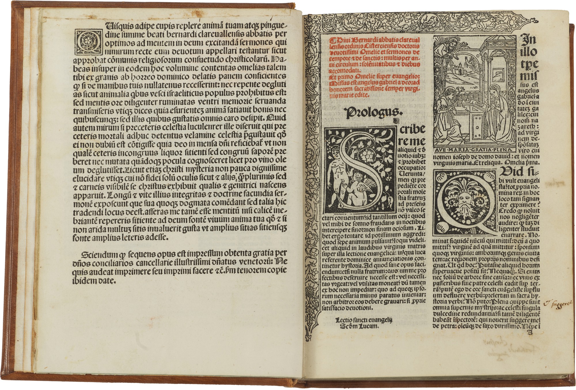 Bernardus Claravallensis, Sermones de tempore, Venice, 1495, modern ...