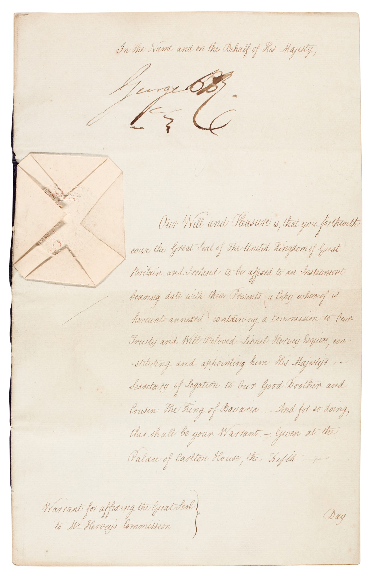 British Royal family | Collection of five documents signed, 1789-1871 ...