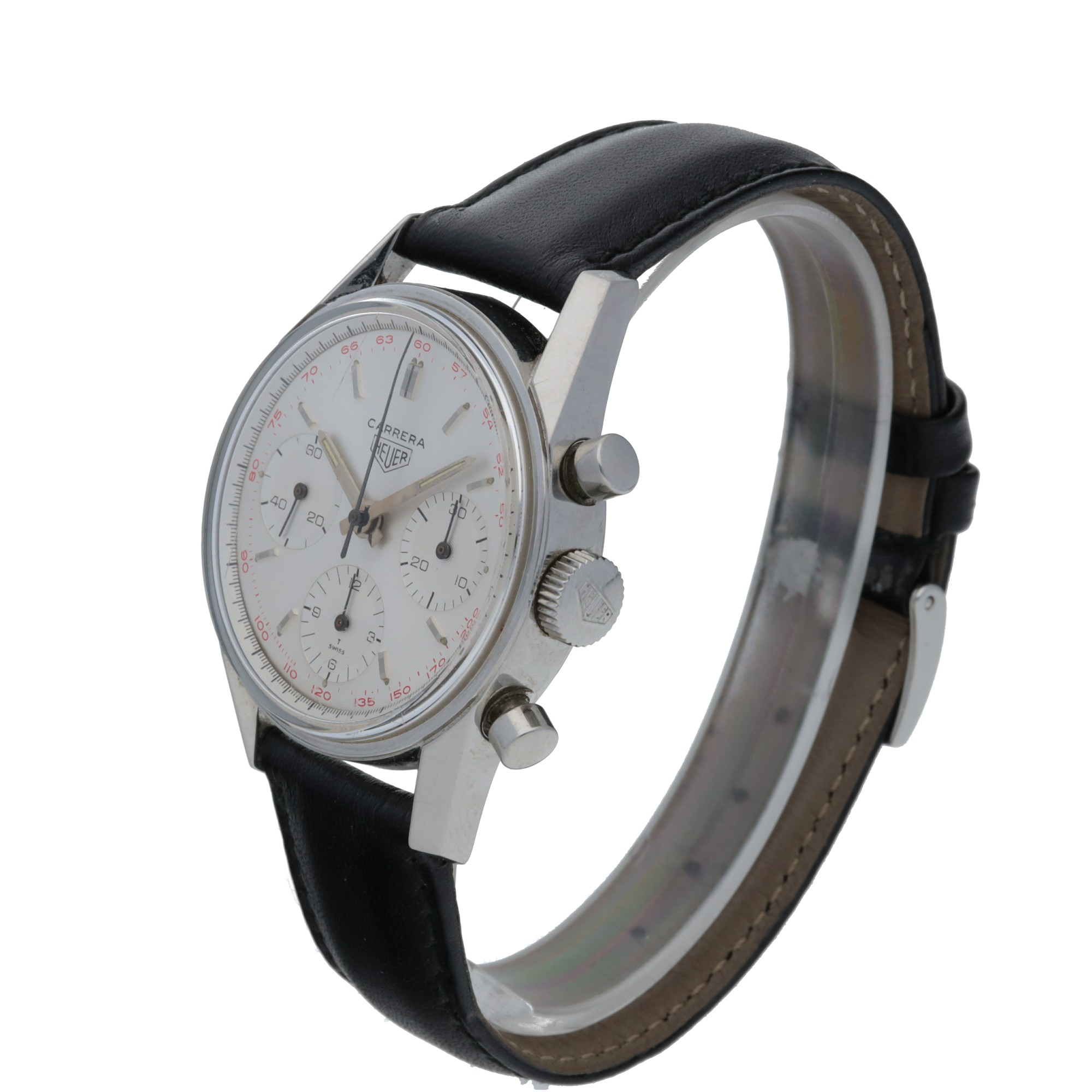 HEUER | CARRERA 12, REF 2447T STAINLESS STEEL CHRONOGRAPH WRISTWATCH ...