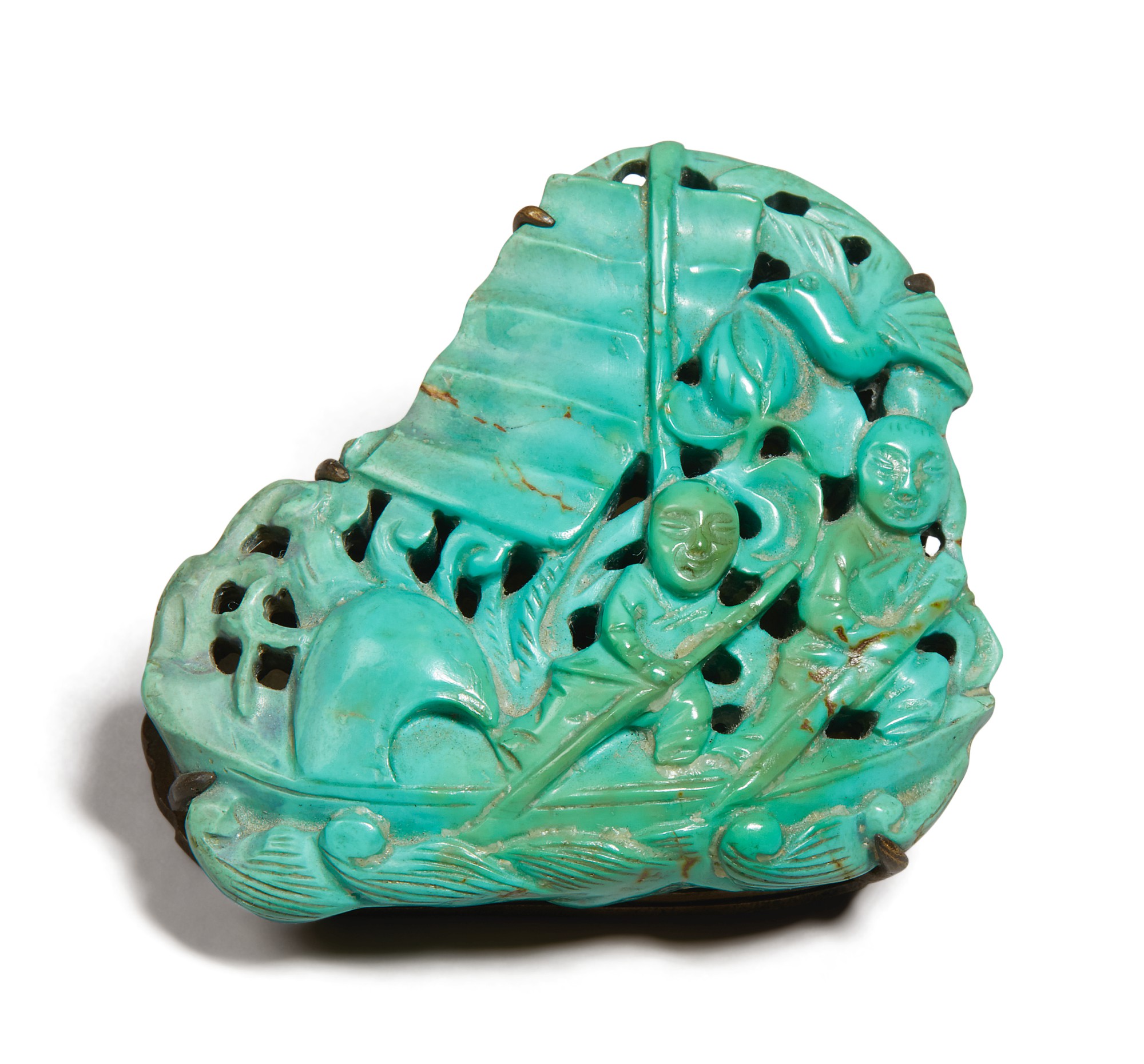 A turquoise 'figural' carving, 19th / 20th century | The Hundred ...