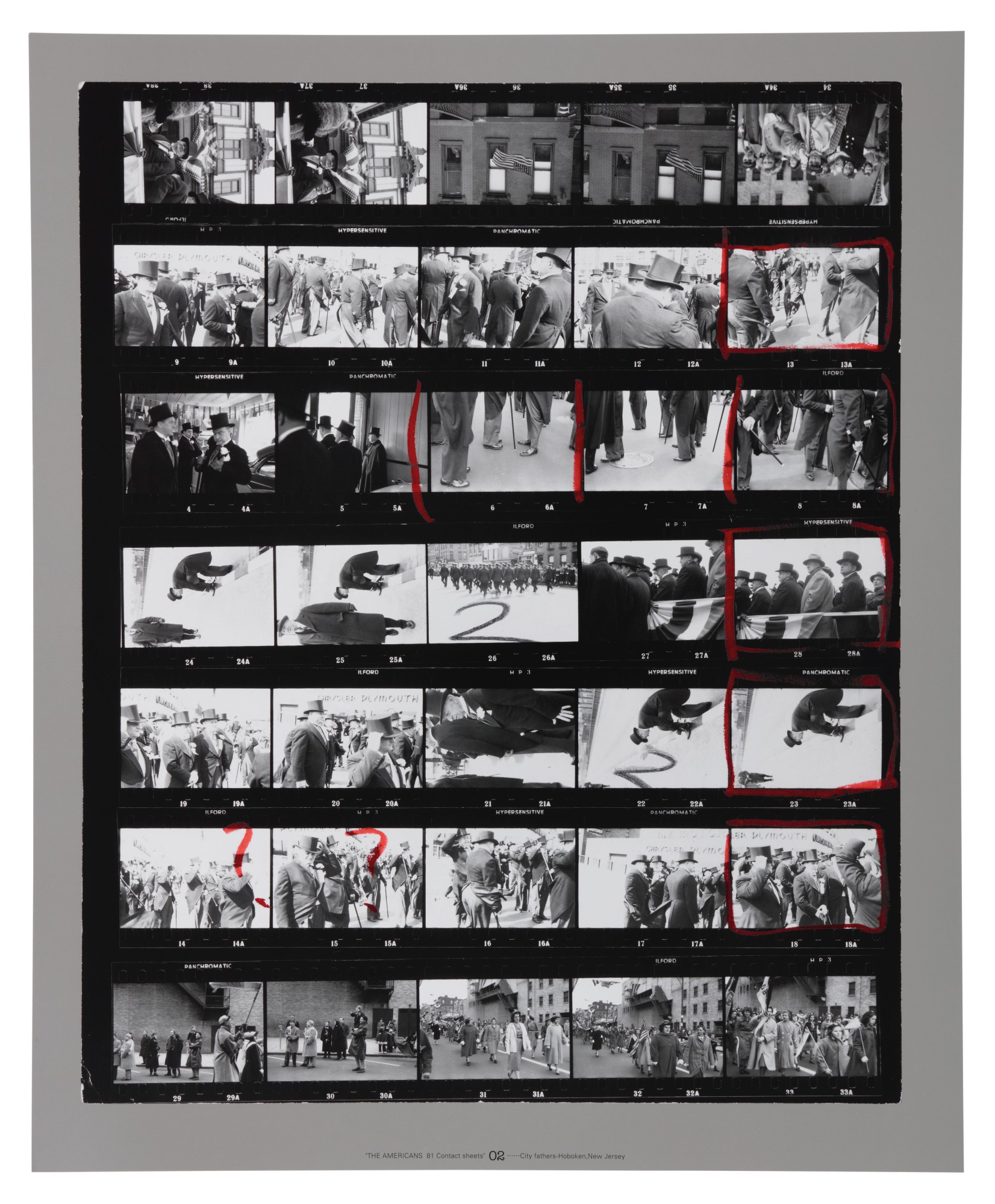 ROBERT FRANK | ROBERT FRANK: THE AMERICANS, 81 CONTACT SHEETS | Legends ...