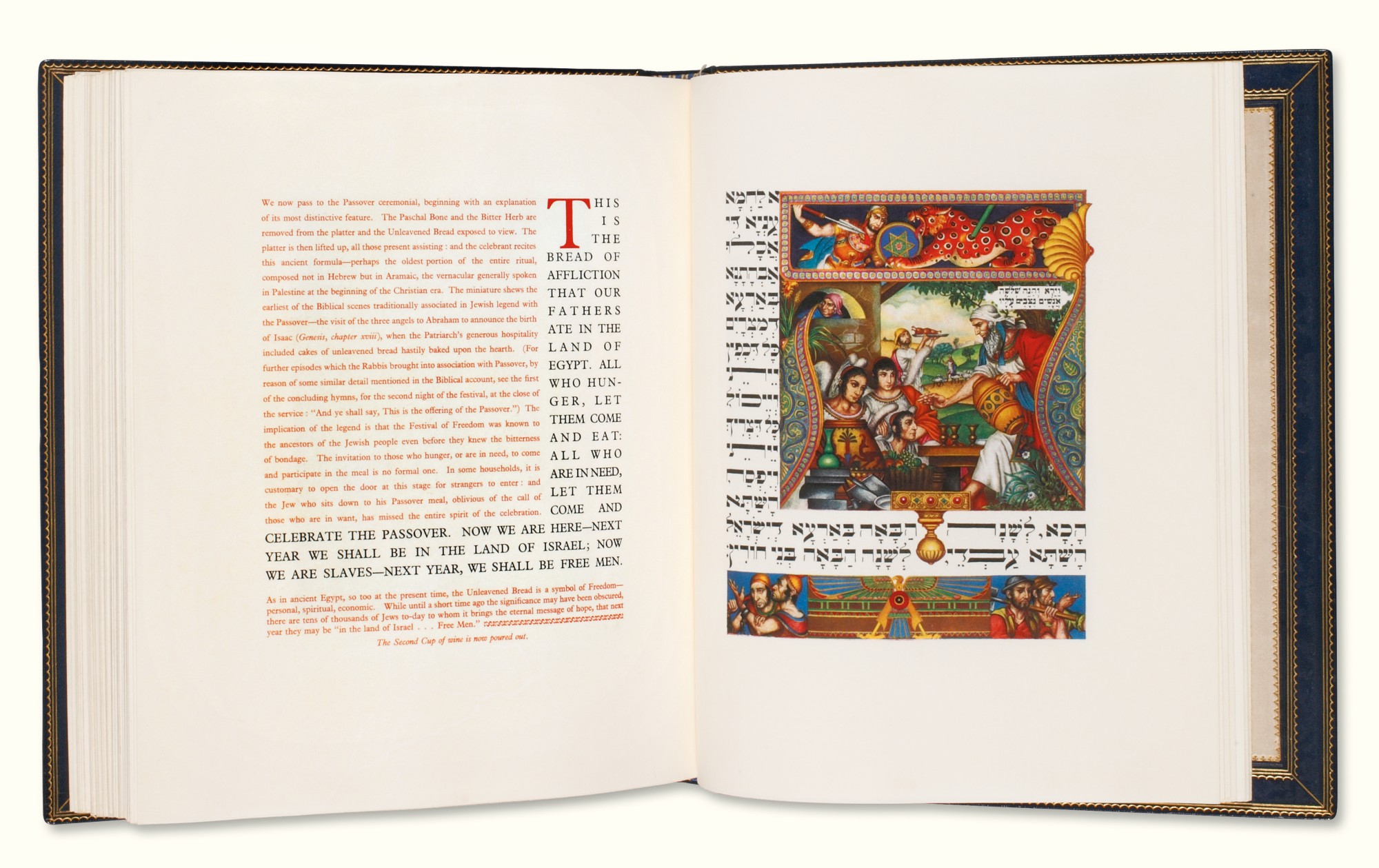 THE HAGGADAH, EXECUTED BY ARTHUR SZYK, EDITED BY CECIL ROTH, LONDON ...
