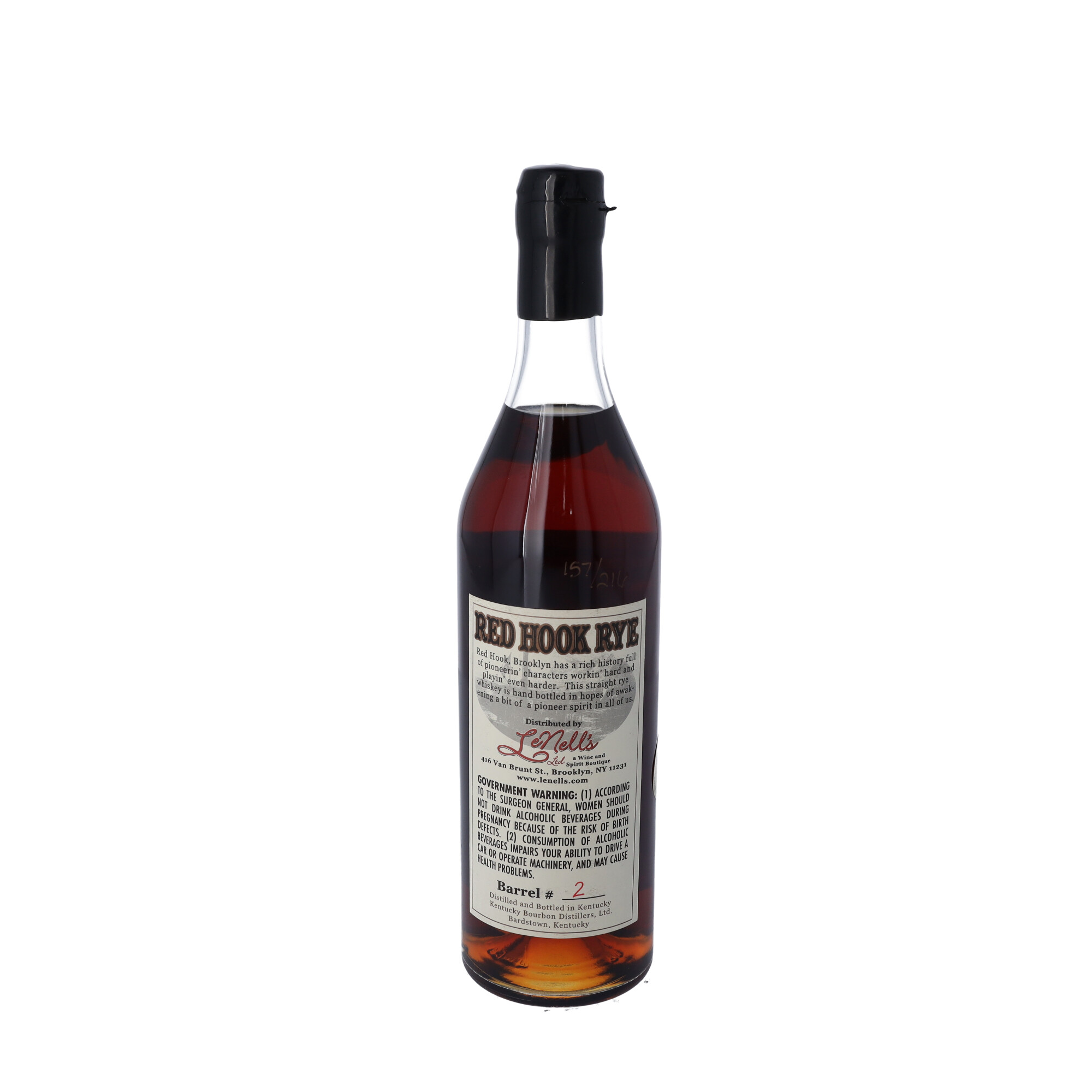 LeNell Red Hook Rye 24 Year Old Barrell #2 66.4 abv NV (1 BT75) | Rare ...