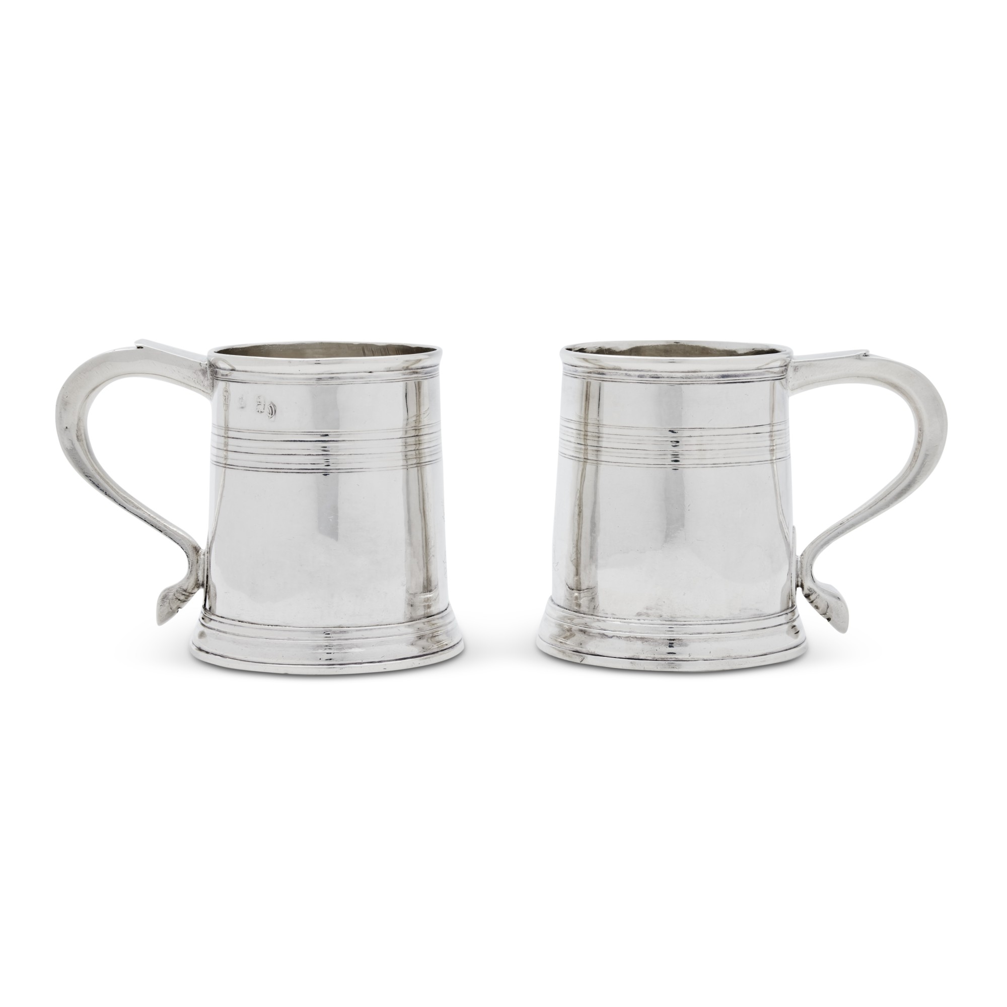 A Pair of Queen Anne Silver Mugs, John Ruslen, London, 1713 | The ...