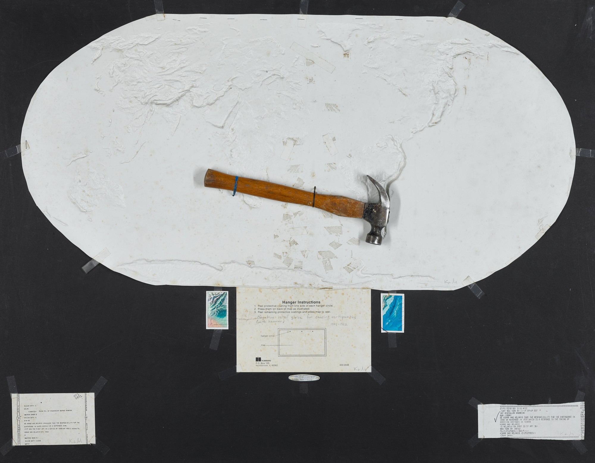 Negative Relief Globe for Causing Earthquakes (with Hammer) from the ...