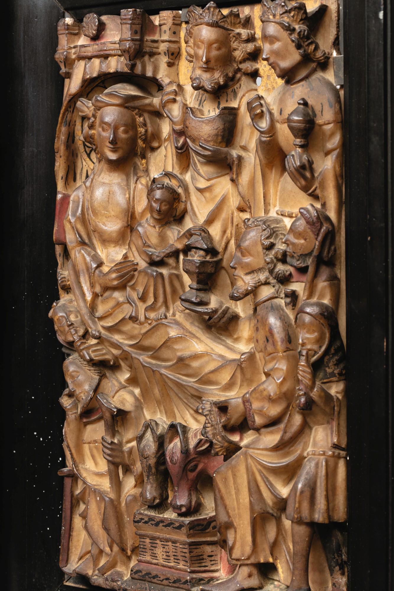 ENGLISH, PROBABLY NOTTINGHAM, SECOND HALF 15TH CENTURY | RELIEF WITH THE ADORATION OF THE MAGI ...
