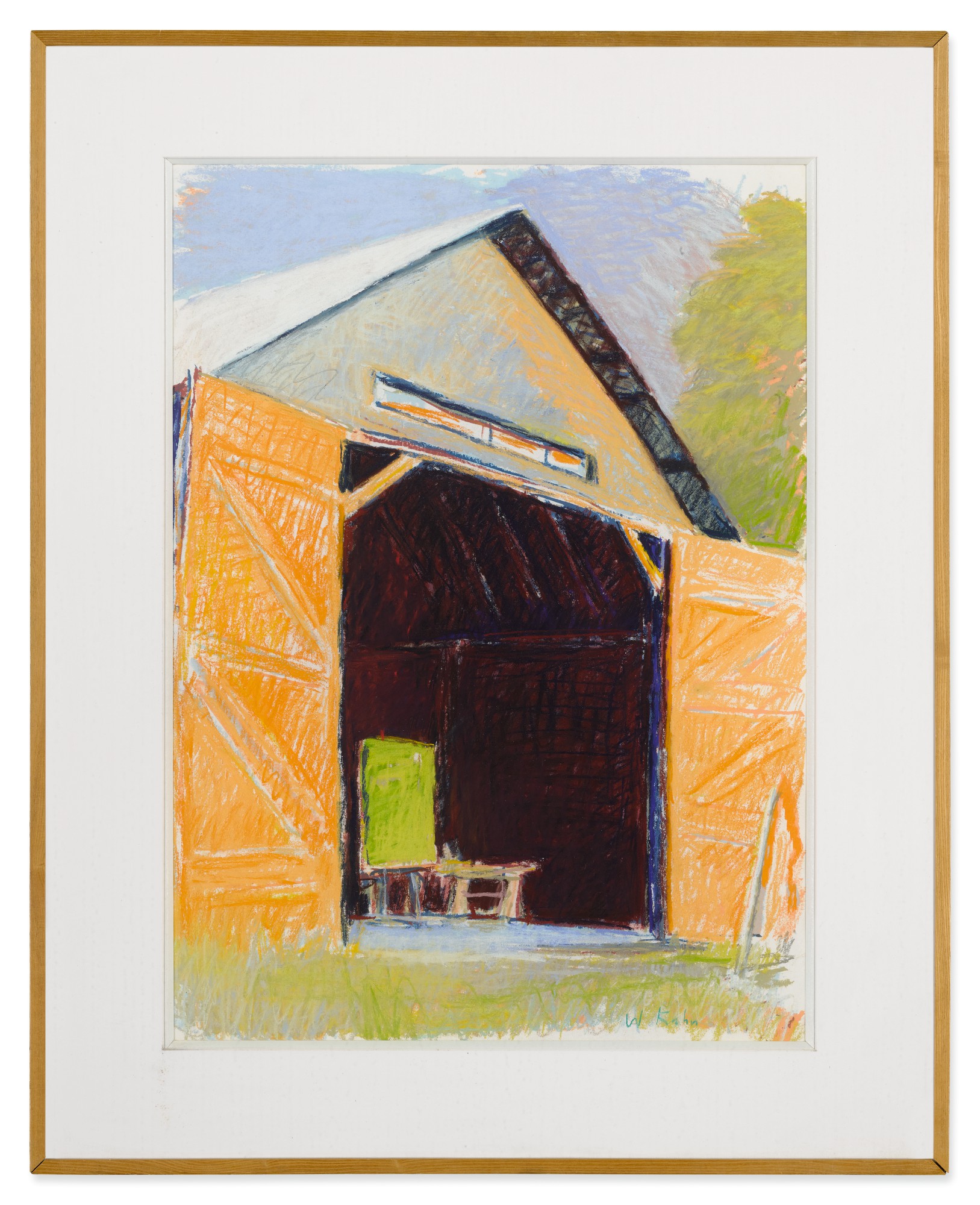 WOLF KAHN | THE BARN'S NEW DOORS, OPEN III | American Art | 2020 ...
