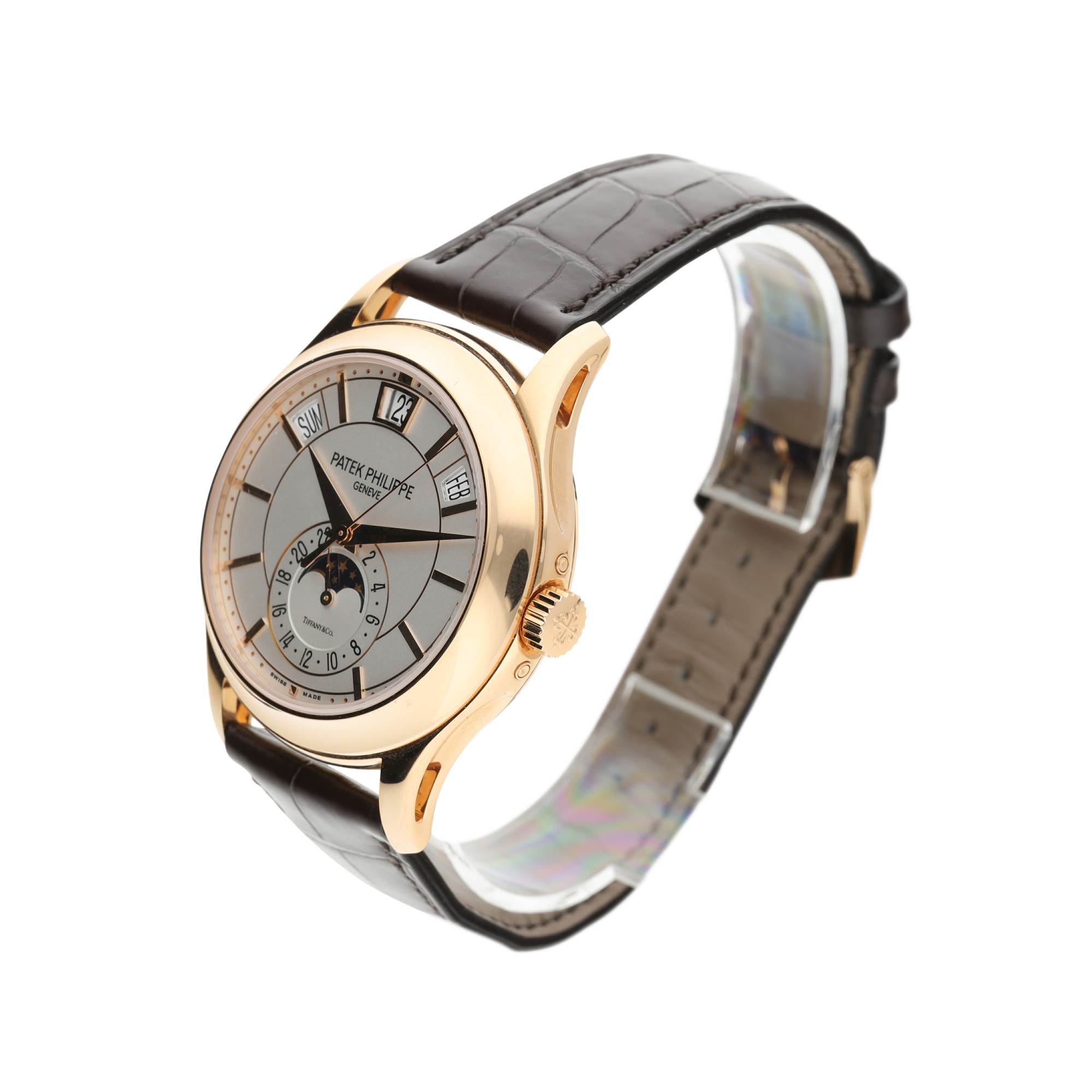 PATEK PHILIPPE | REFERENCE 5205 RETAILED BY TIFFANY & CO.: A PINK GOLD ...