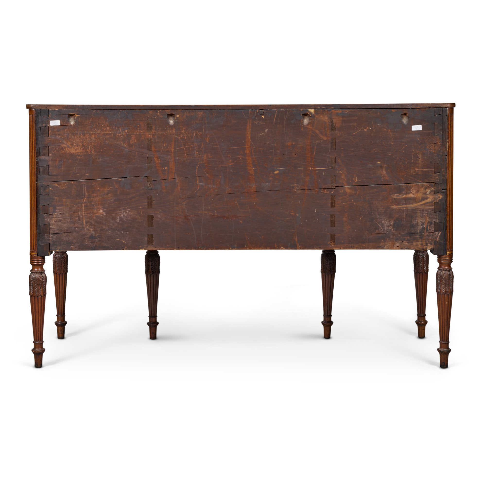 A Fine and Rare Federal Carved and Inlaid Mahogany Sideboard with Ivory ...