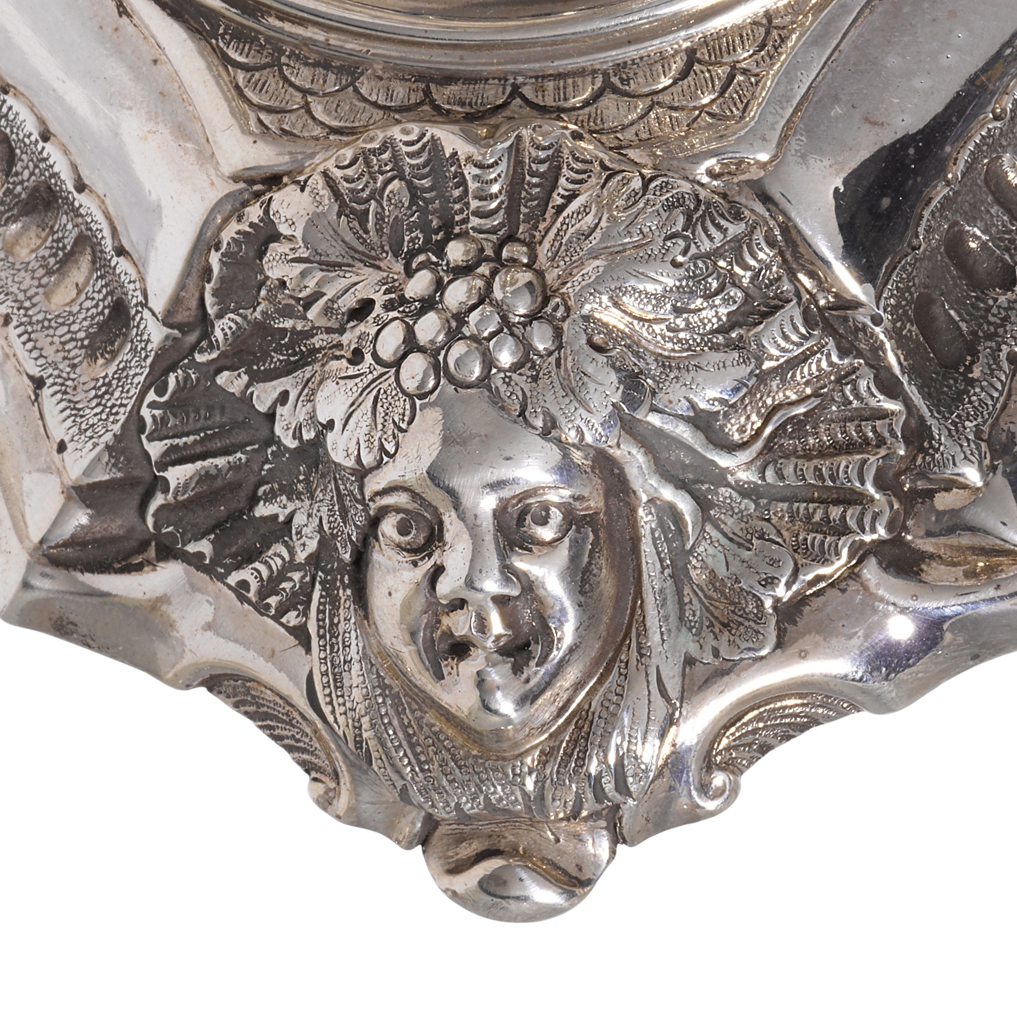 A set of four George II silver table candlesticks, George Wickes ...