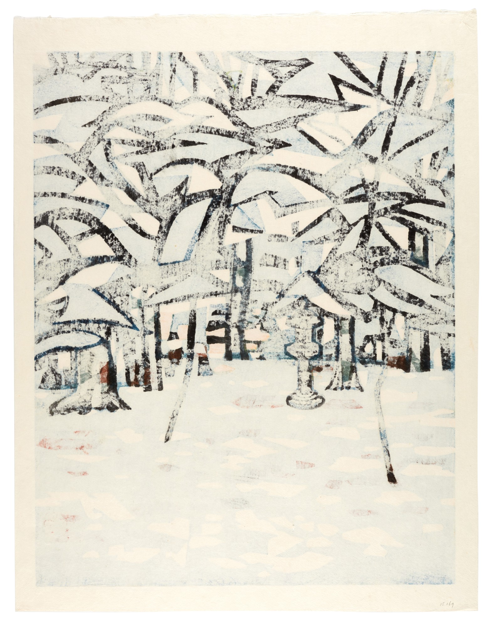 Hashimoto Okiie (1899-1993) Four woodblock prints, Showa period, 20th ...
