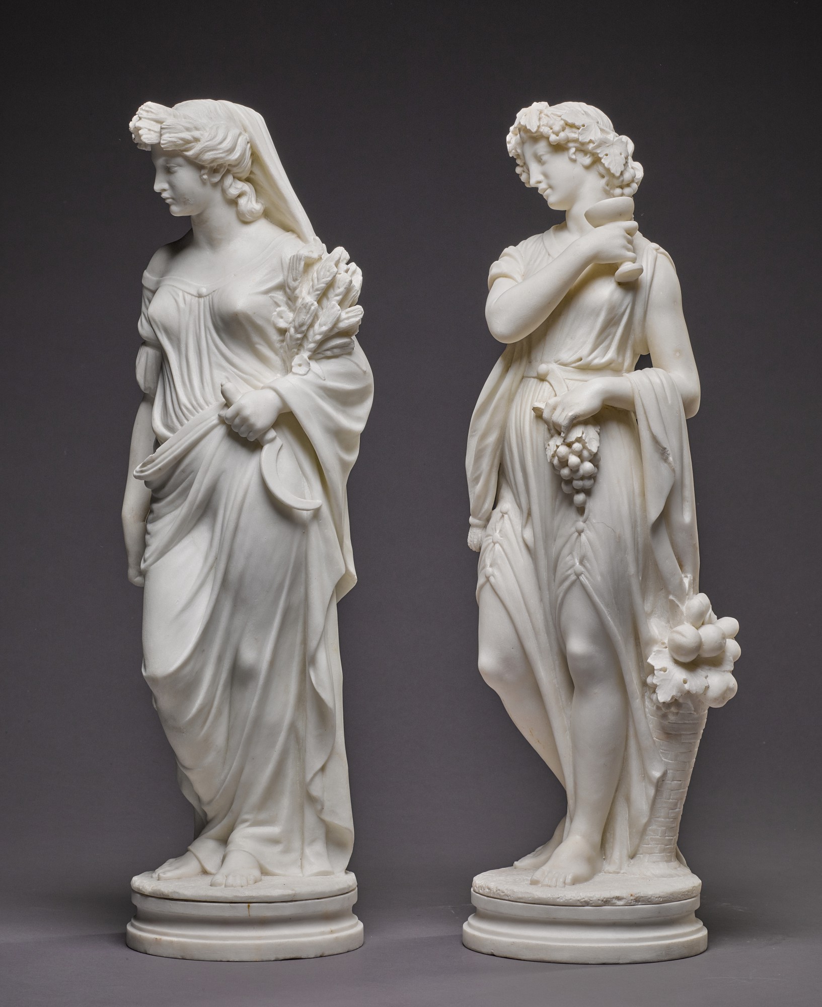 Pair of Female Allegories of the Seasons | 19th and 20th Century ...