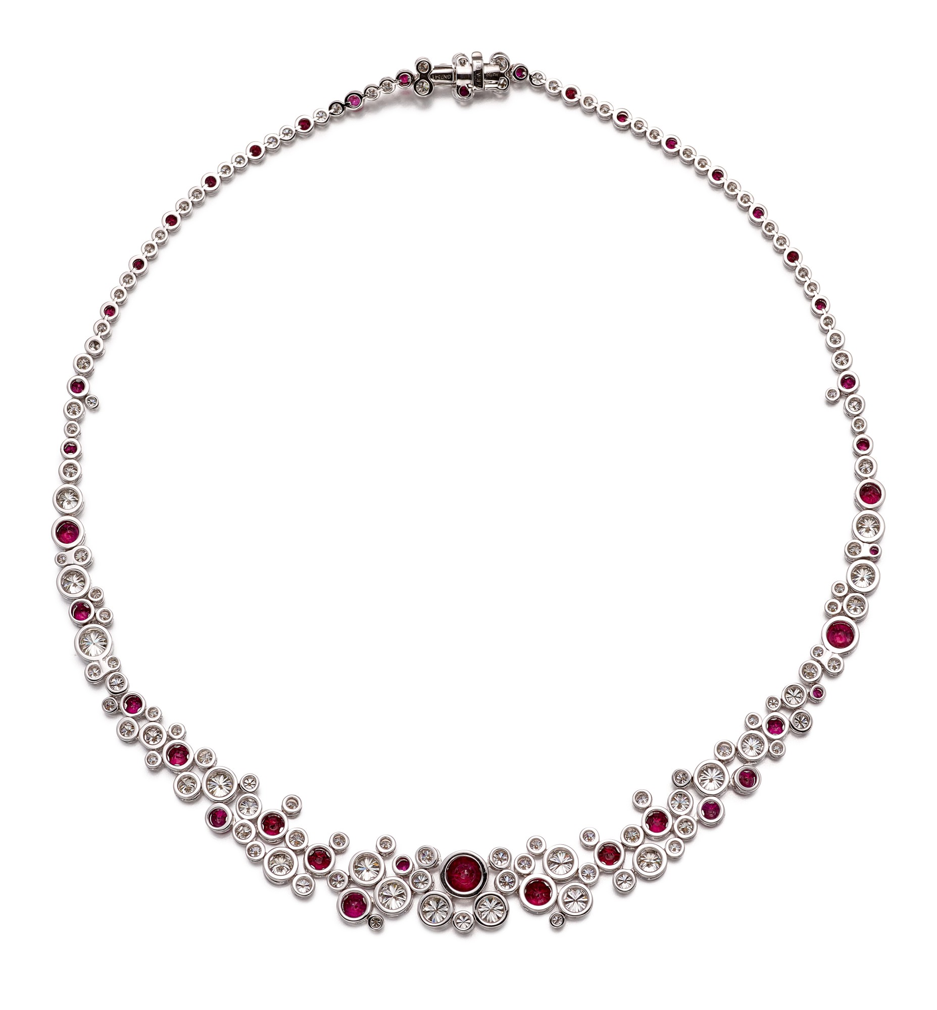 GRAFF | 'INFINITY' RUBY AND DIAMOND NECKLACE | 格拉夫 'Infinity' 紅寶石 配 鑽石 ...