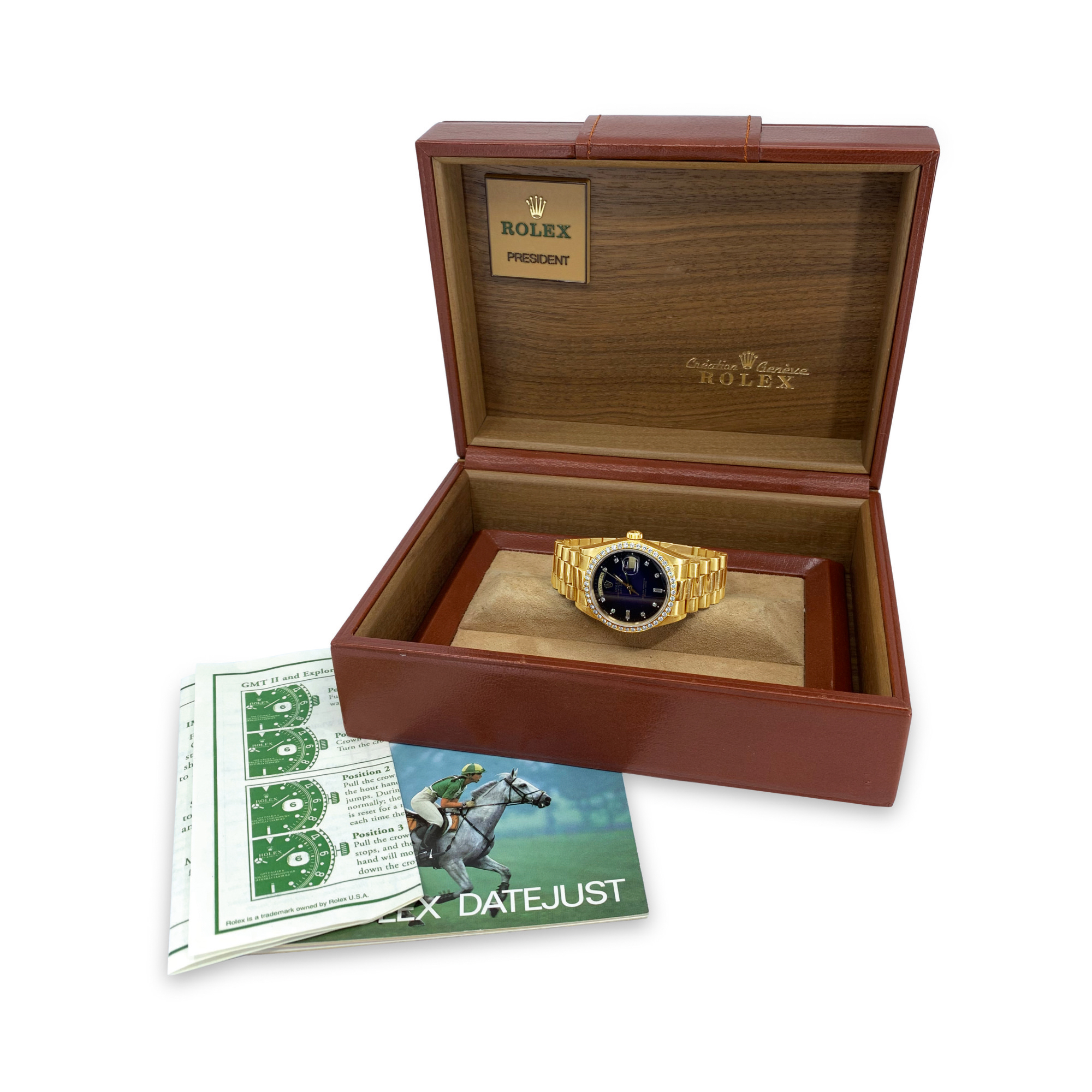 ROLEX | REF 18048/18000 DAY-DATE, A YELLOW GOLD AND DIAMOND-SET ...