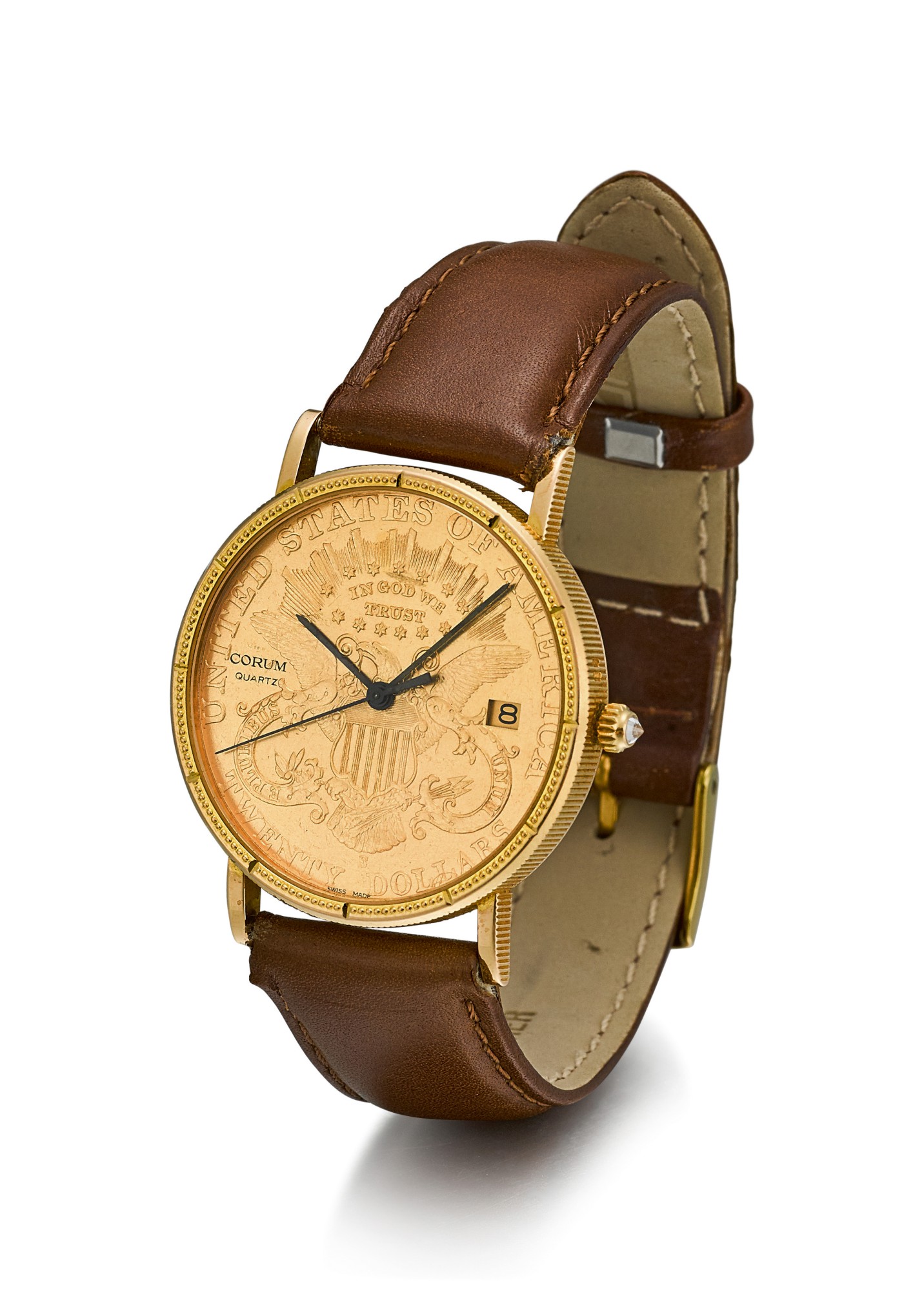 CORUM | A YELLOW GOLD COIN WATCH WITH DATE, CIRCA 1995 | Watches Weekly ...