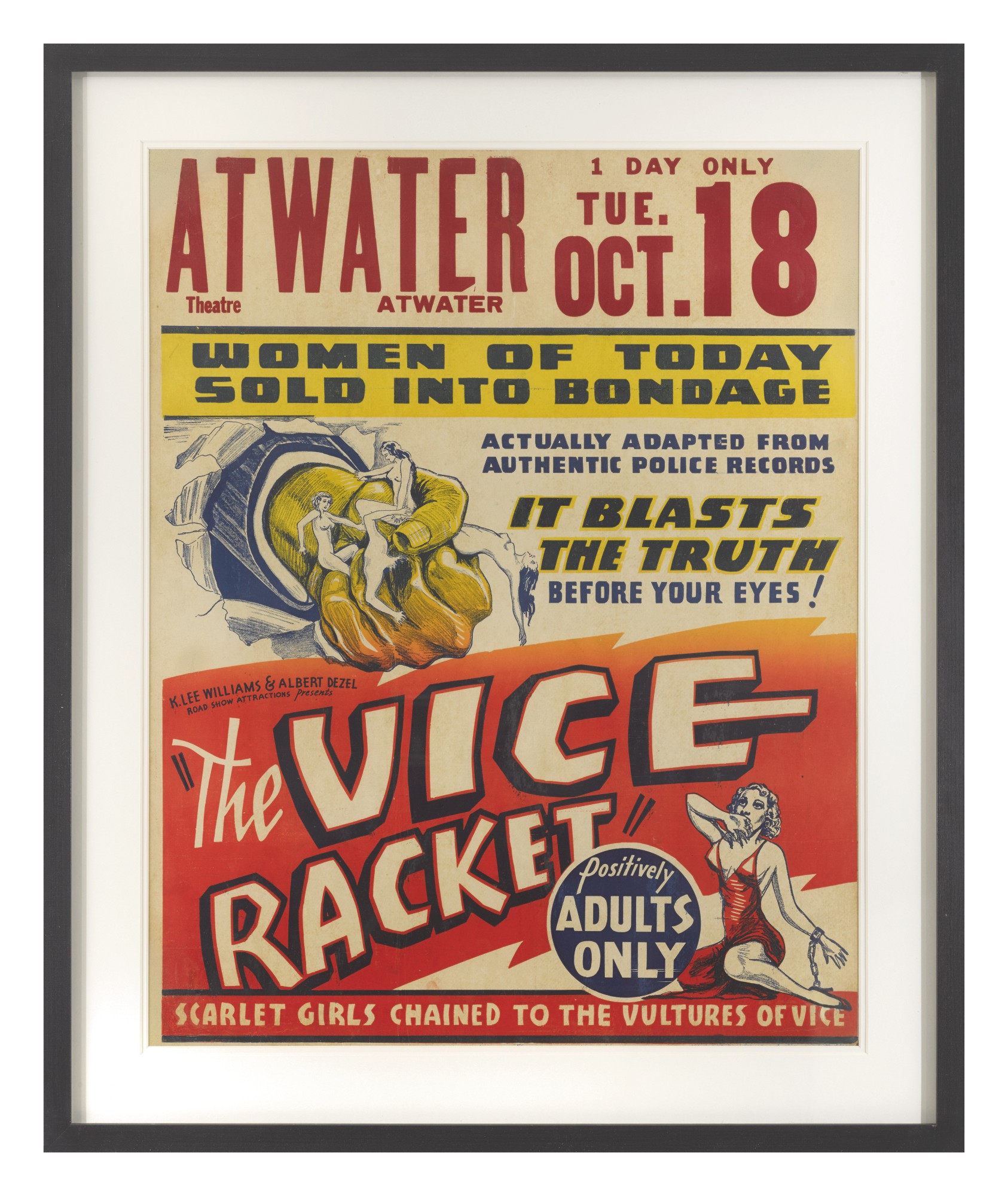 GAMBLING WITH SOULS / THE VICE RACKET (1936) POSTER, US | Original Film ...