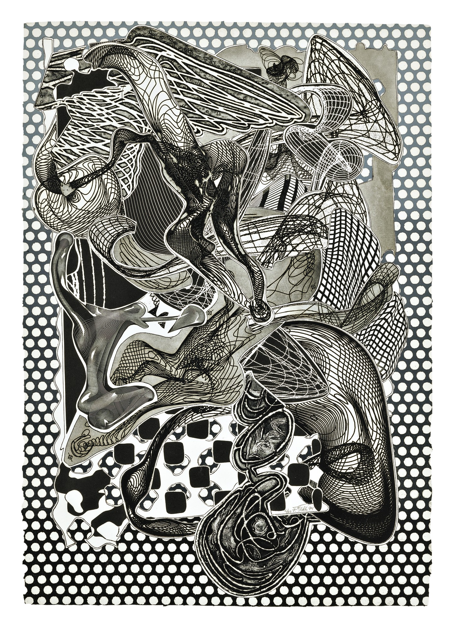 FRANK STELLA | RIALLARO (BLACK AND WHITE) (AXSOM 232A) | Contemporary ...