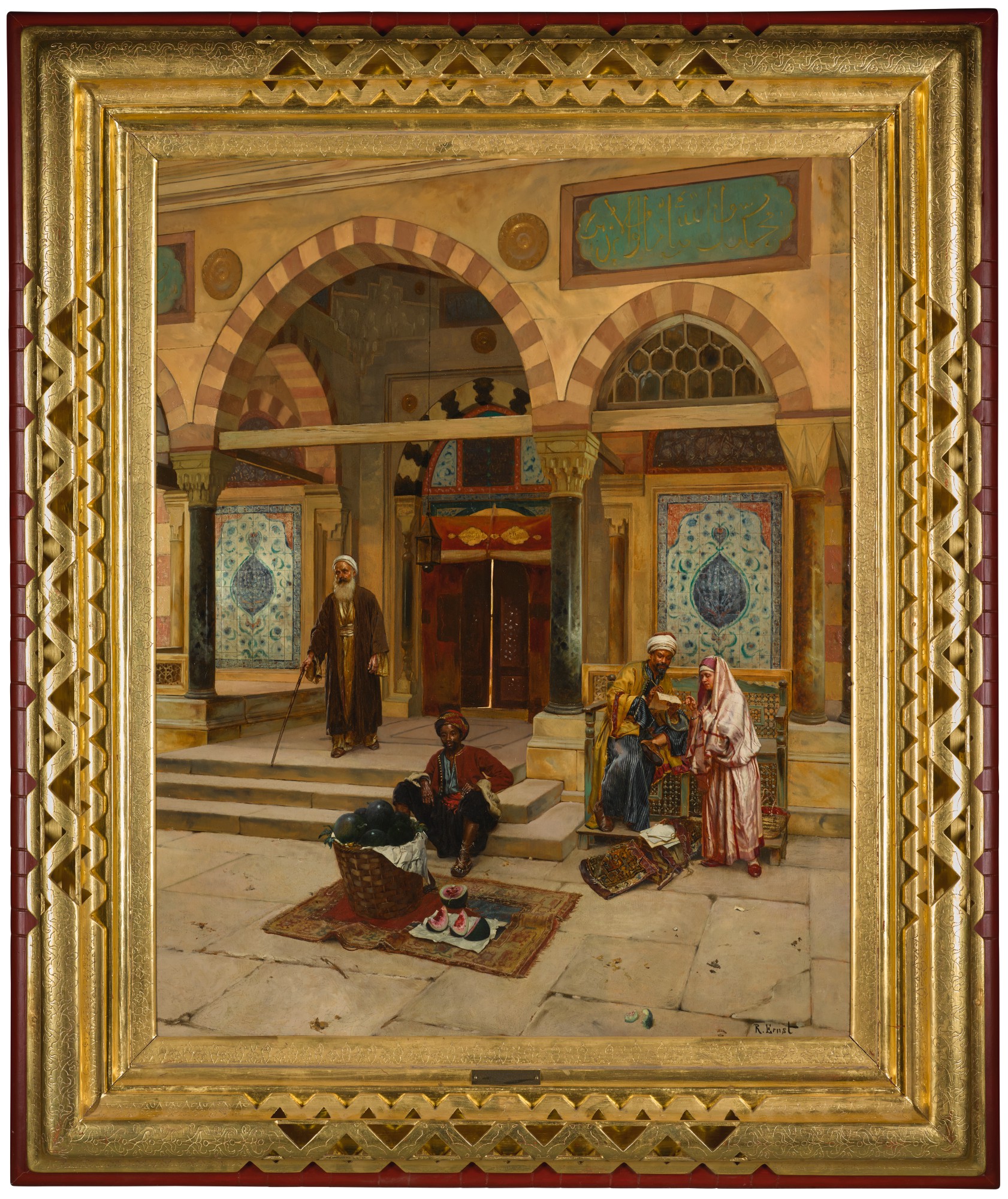 RUDOLF ERNST | OUTSIDE THE MOSQUE | Important Works from the Najd ...