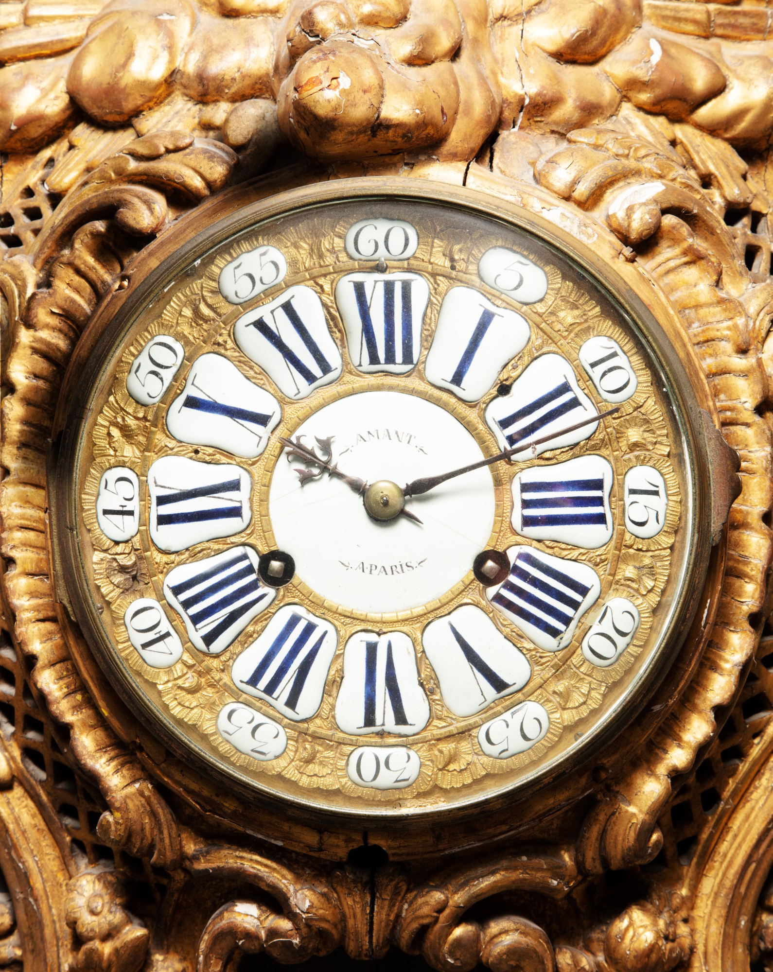A giltwood cartel clock, early Louis XV, circa 1730 | Cartel en bois ...