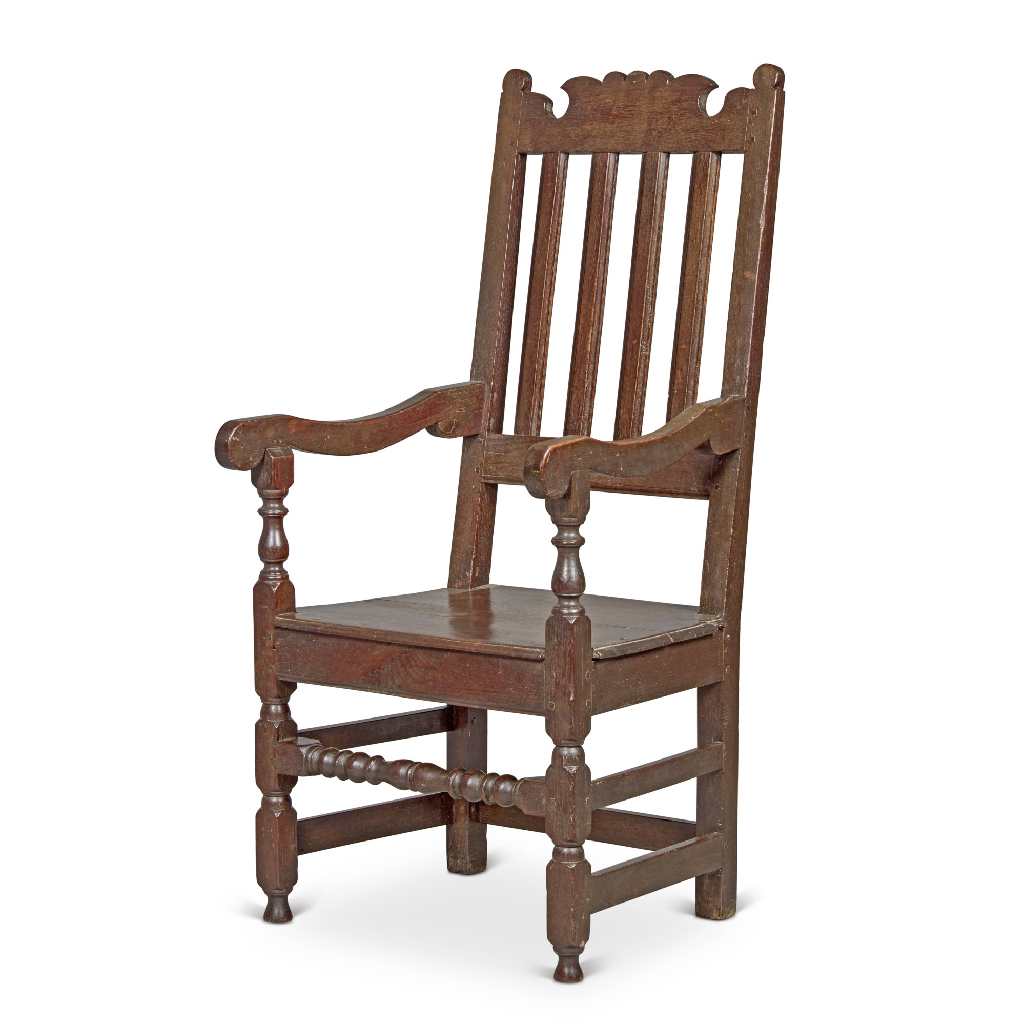The Ballantine Family William and Mary Walnut Wainscot Armchair ...