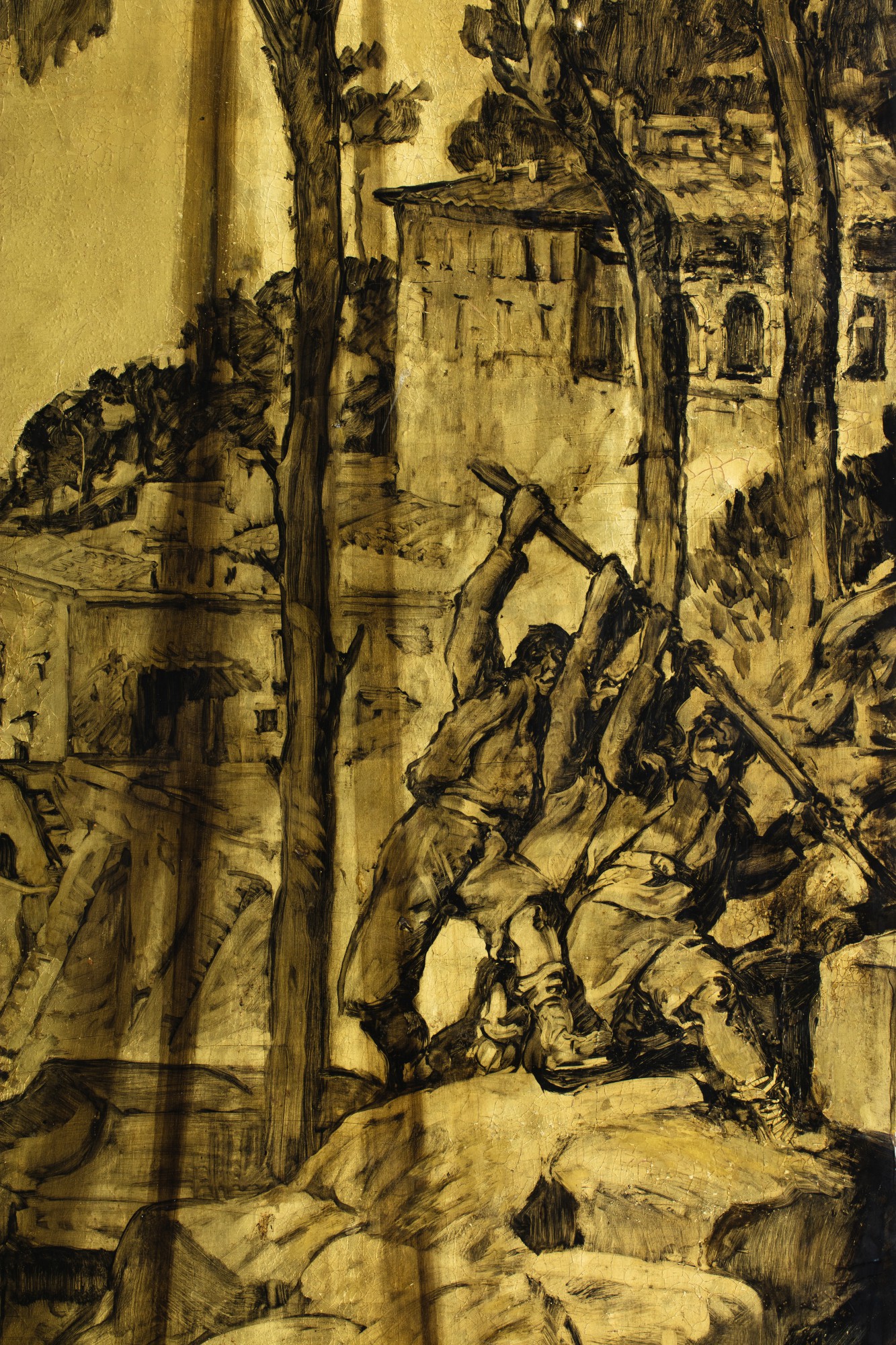 José María Sert (1874-1945) 'Vision de Naples' An eleven-leaf screen ...