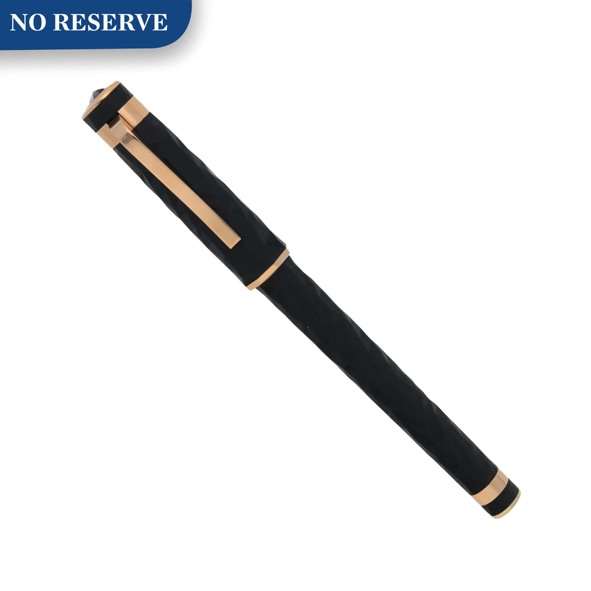 18K PINK GOLD, RESIN AND BLACK DIAMOND-SET FOUNTAIN PEN | Graff ...