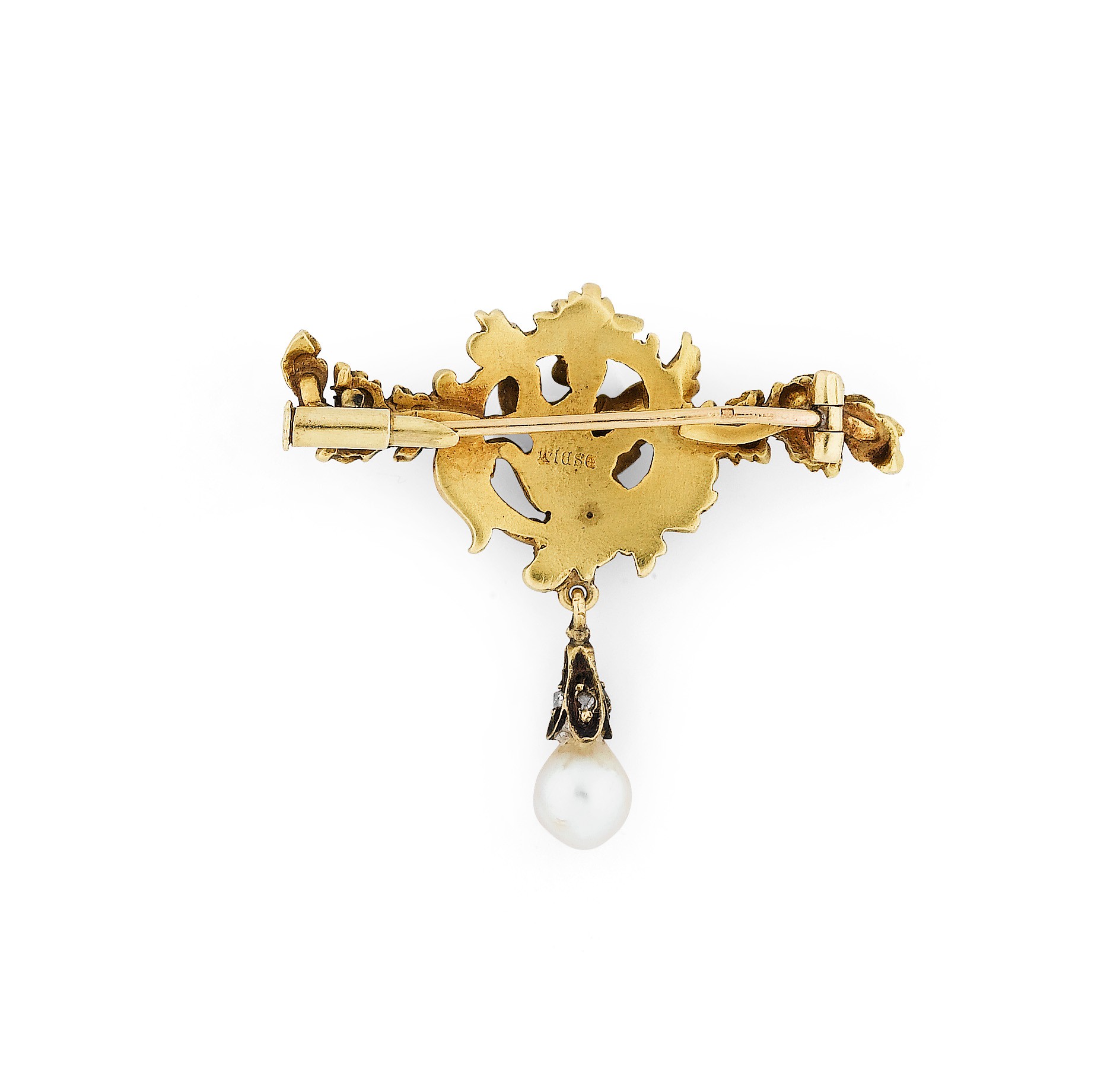 Broche or et perle | Gold and pearl brooch | Fine Jewels | 2021 | Sotheby's