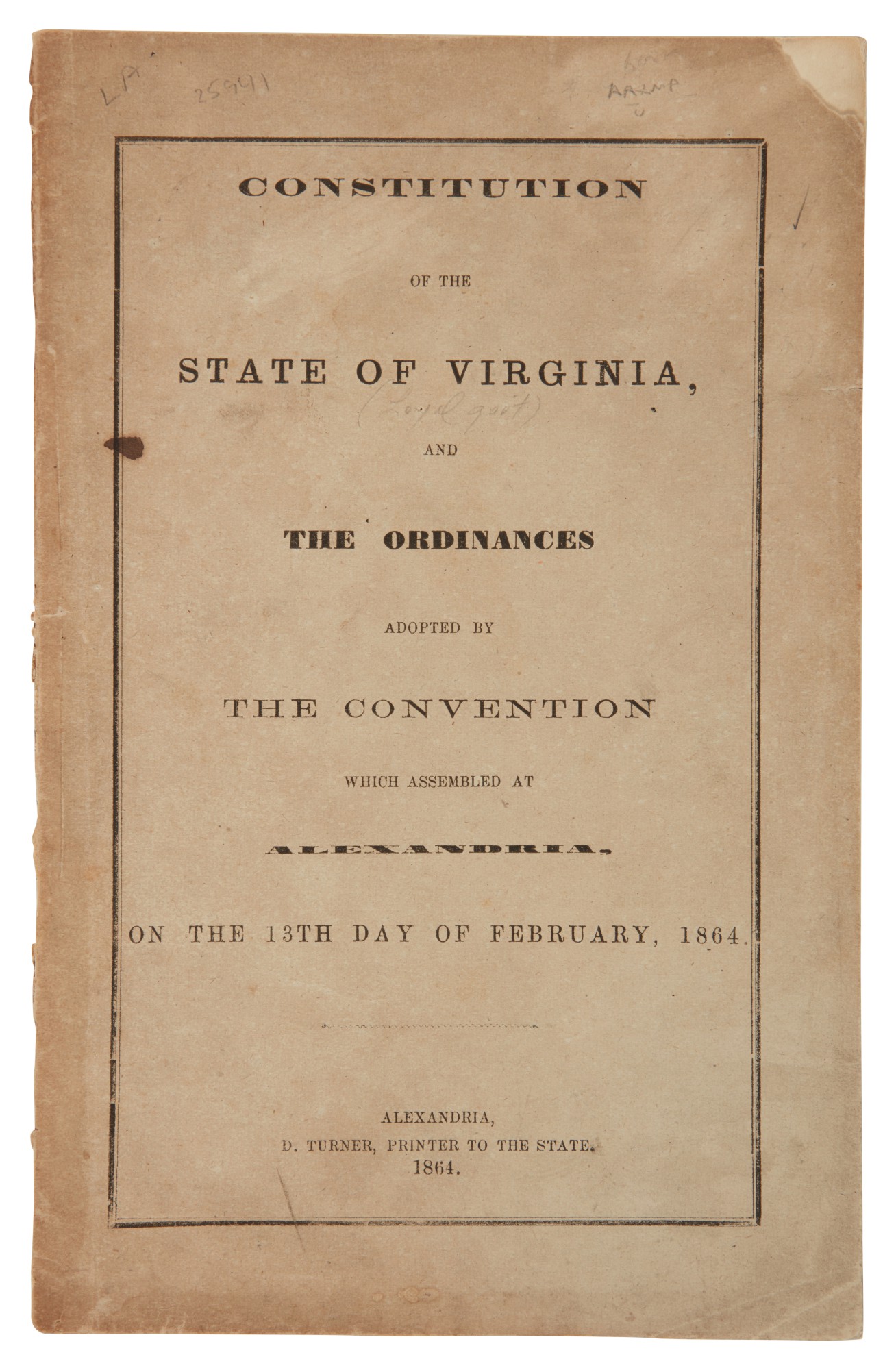 Virginia | Anticipating the downfall of the Confederacy | Making Our ...