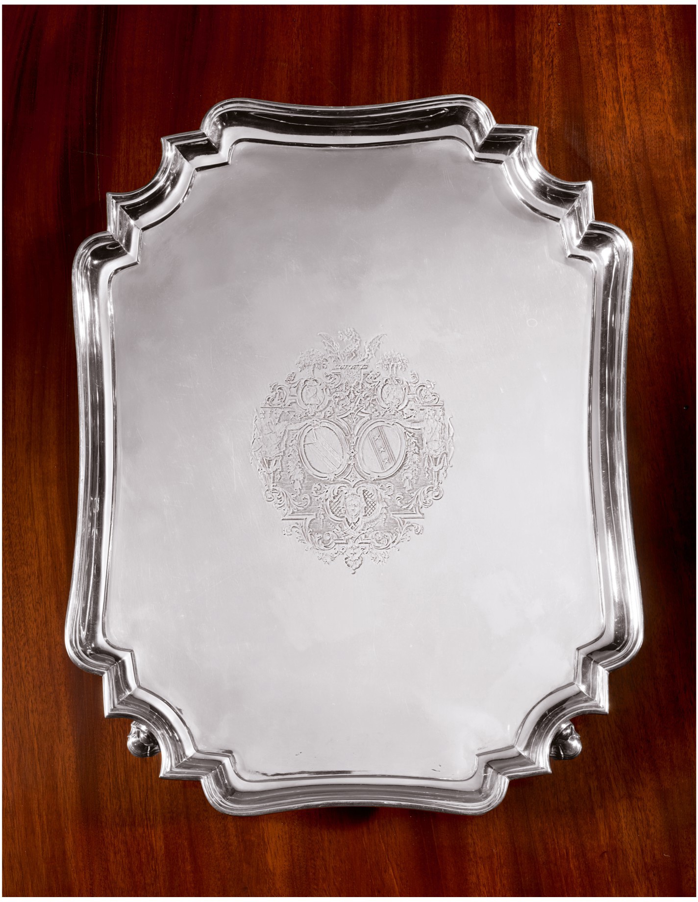 A GEORGE II SILVER SALVER, FRANCIS SPILSBURY, LONDON, 1734 | Return to ...