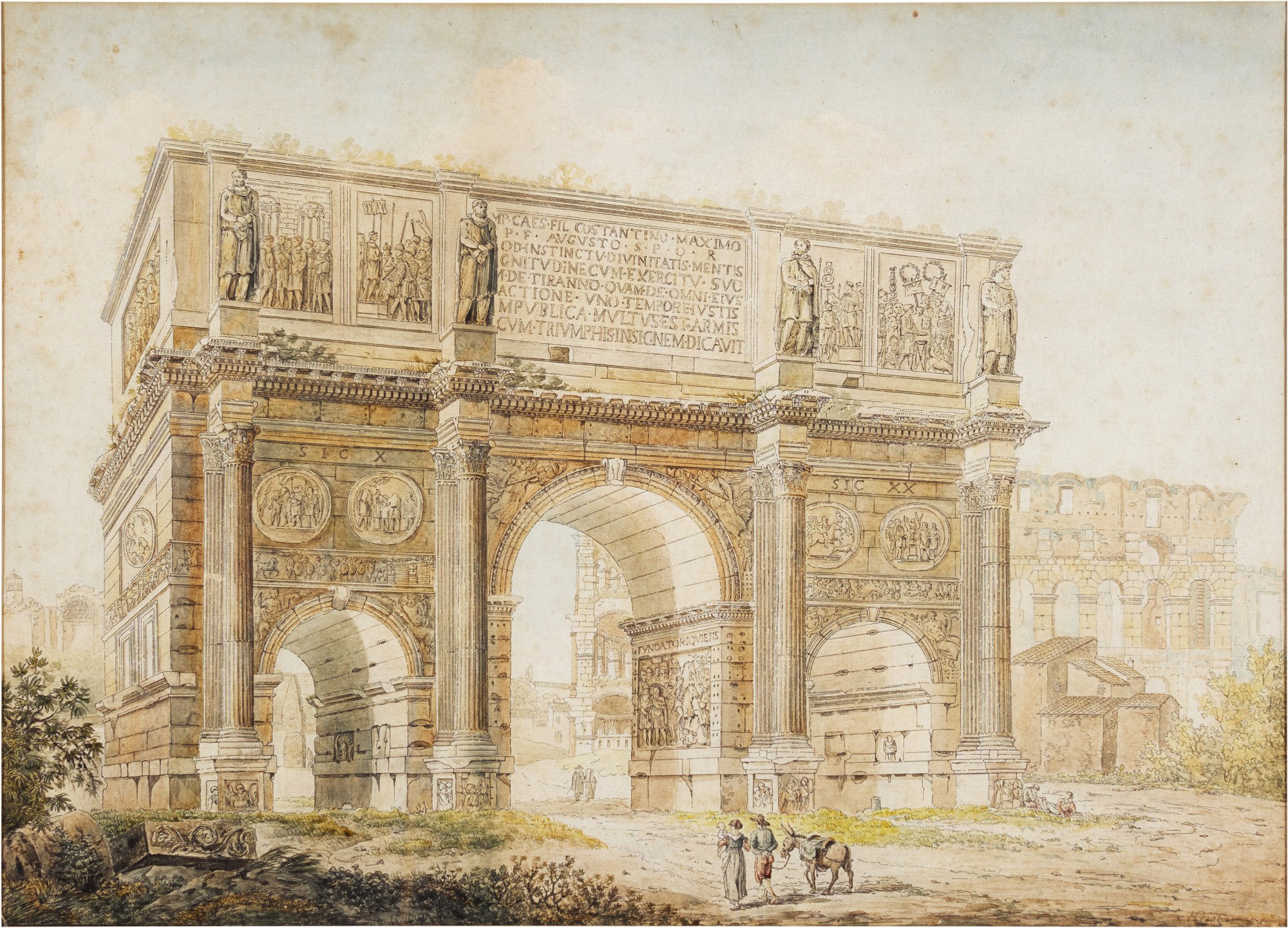 A) The Arch of Constantine B) The Colosseum | A Mayfair Pied-à-Terre ...