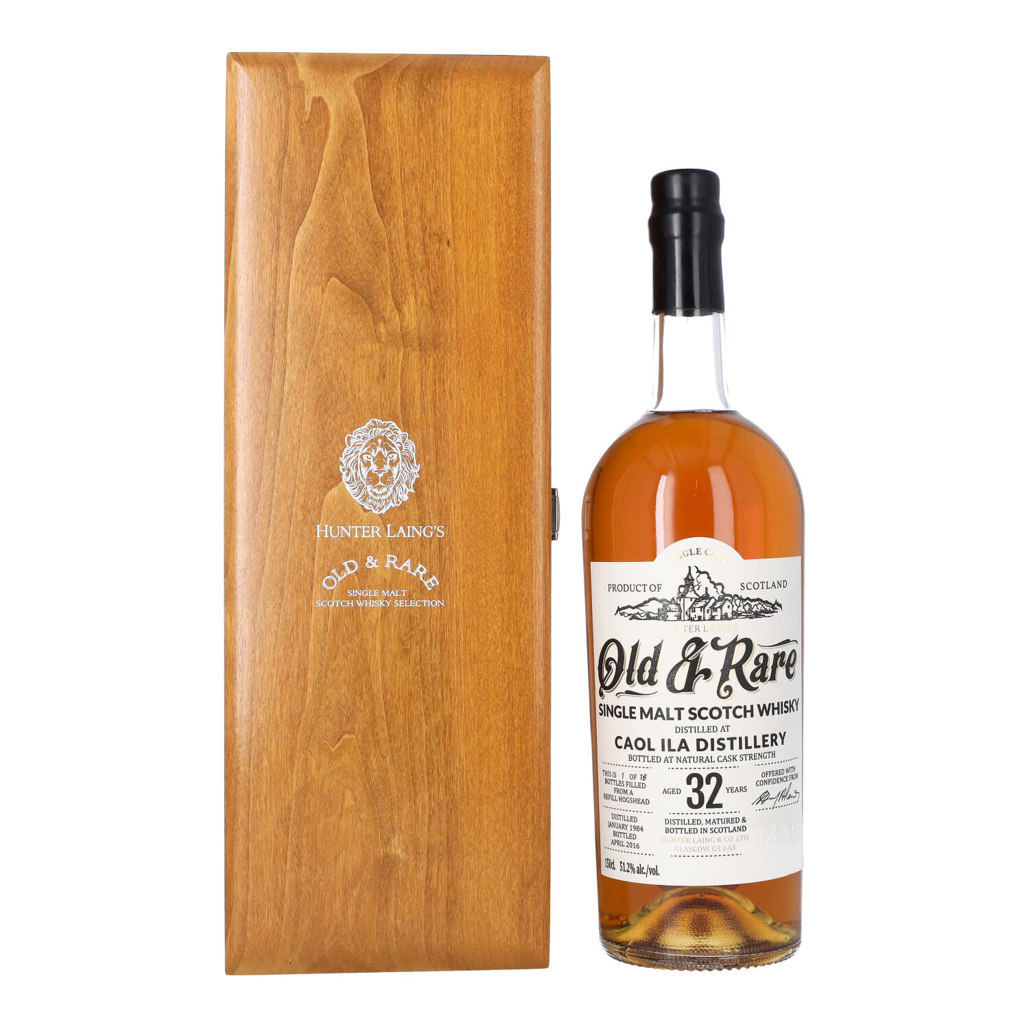 Caol Ila Hunter Laing Old & Rare 32 Year Old 51.2 abv 1984 (1 BT150 ...