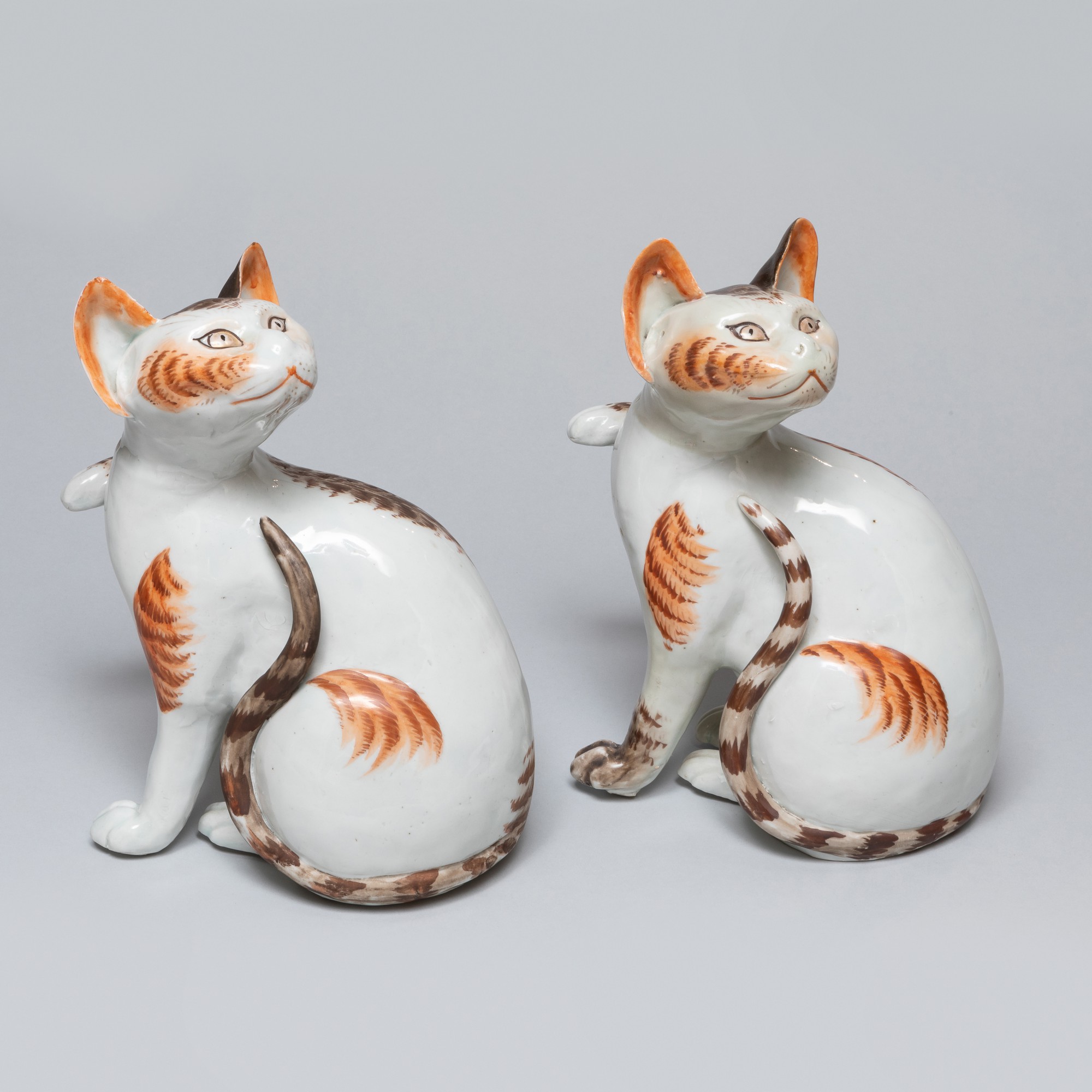 A PAIR OF ARITA MODELS OF CATS, EDO PERIOD, 18TH CENTURY | Fine ...