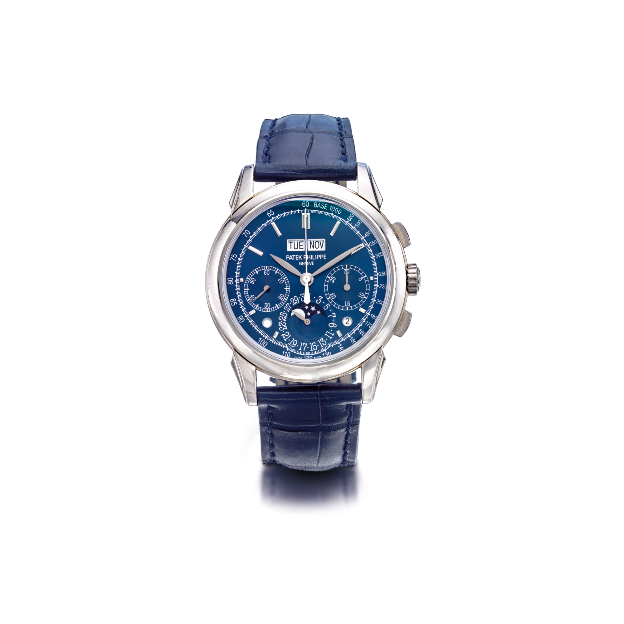PATEK PHILIPPE | REF 5270G, A WHITE GOLD PERPETUAL CALENDAR CHRONOGRAPH ...