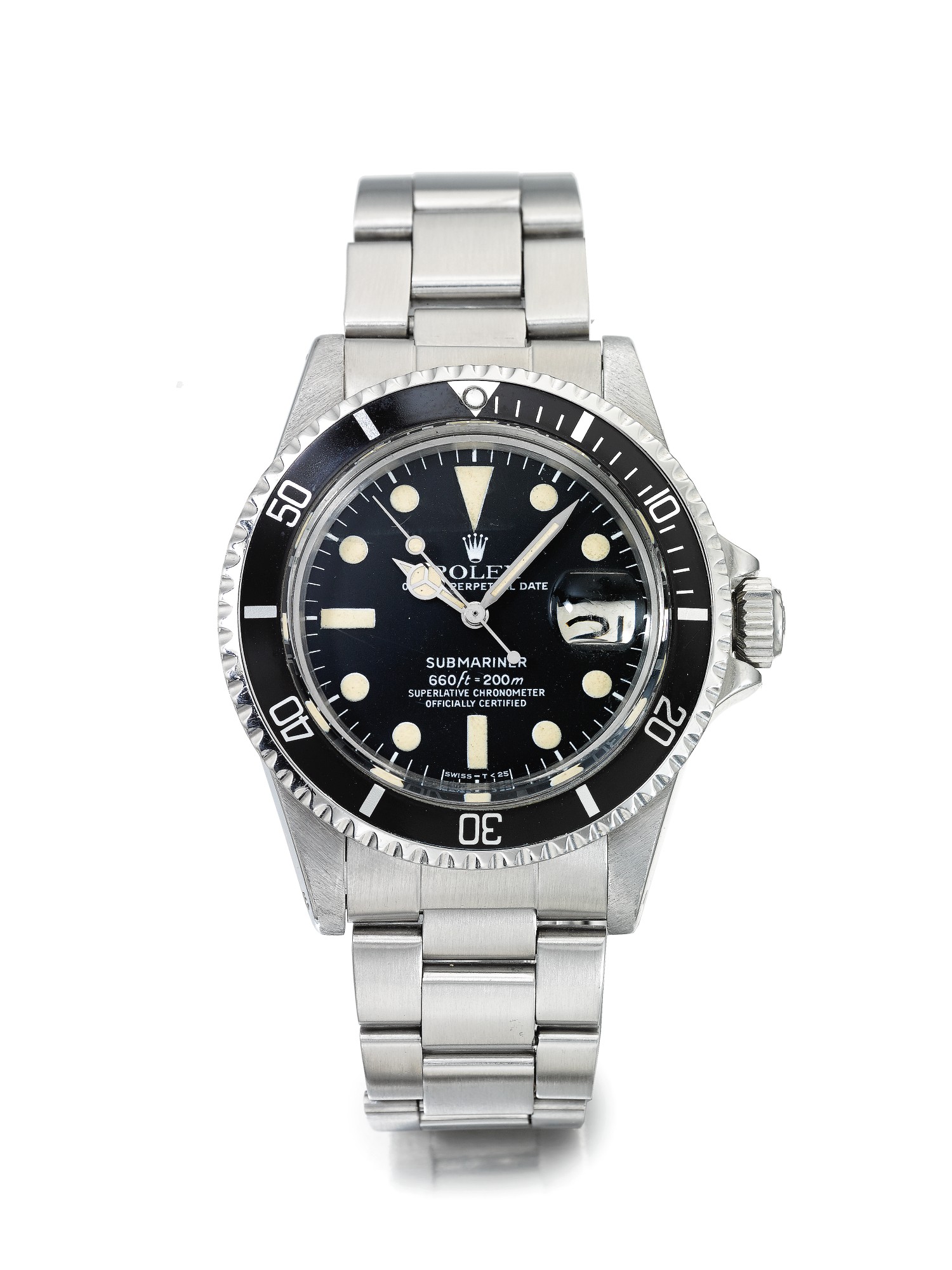 ROLEX | REF 1680 SUBMARINER, A STAINLESS STEEL AUTOMATIC CENTER SECONDS ...