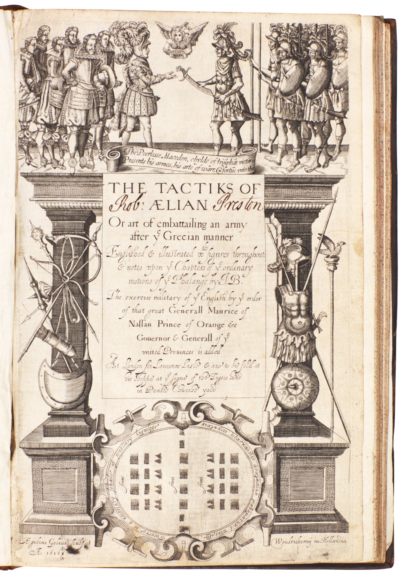 Aelianus Tacticus, translated by Bingham, London, 1616-1631, 2 volumes ...