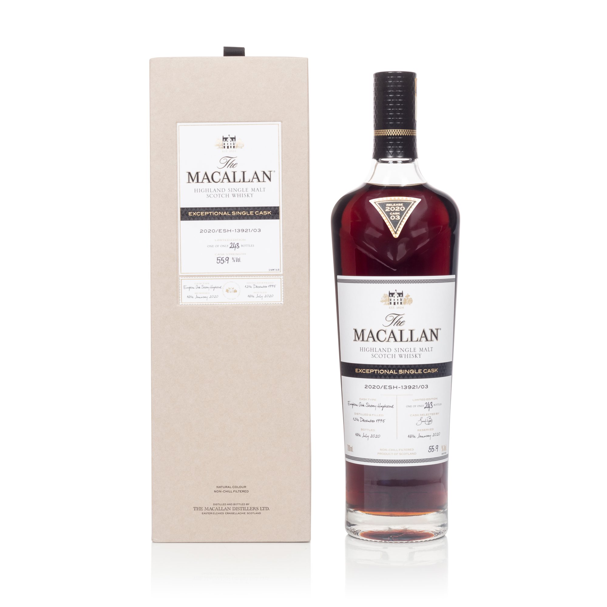The Macallan Exceptional Single Cask 2020/ESH-13921/03 55.9 abv 1995 (1 ...