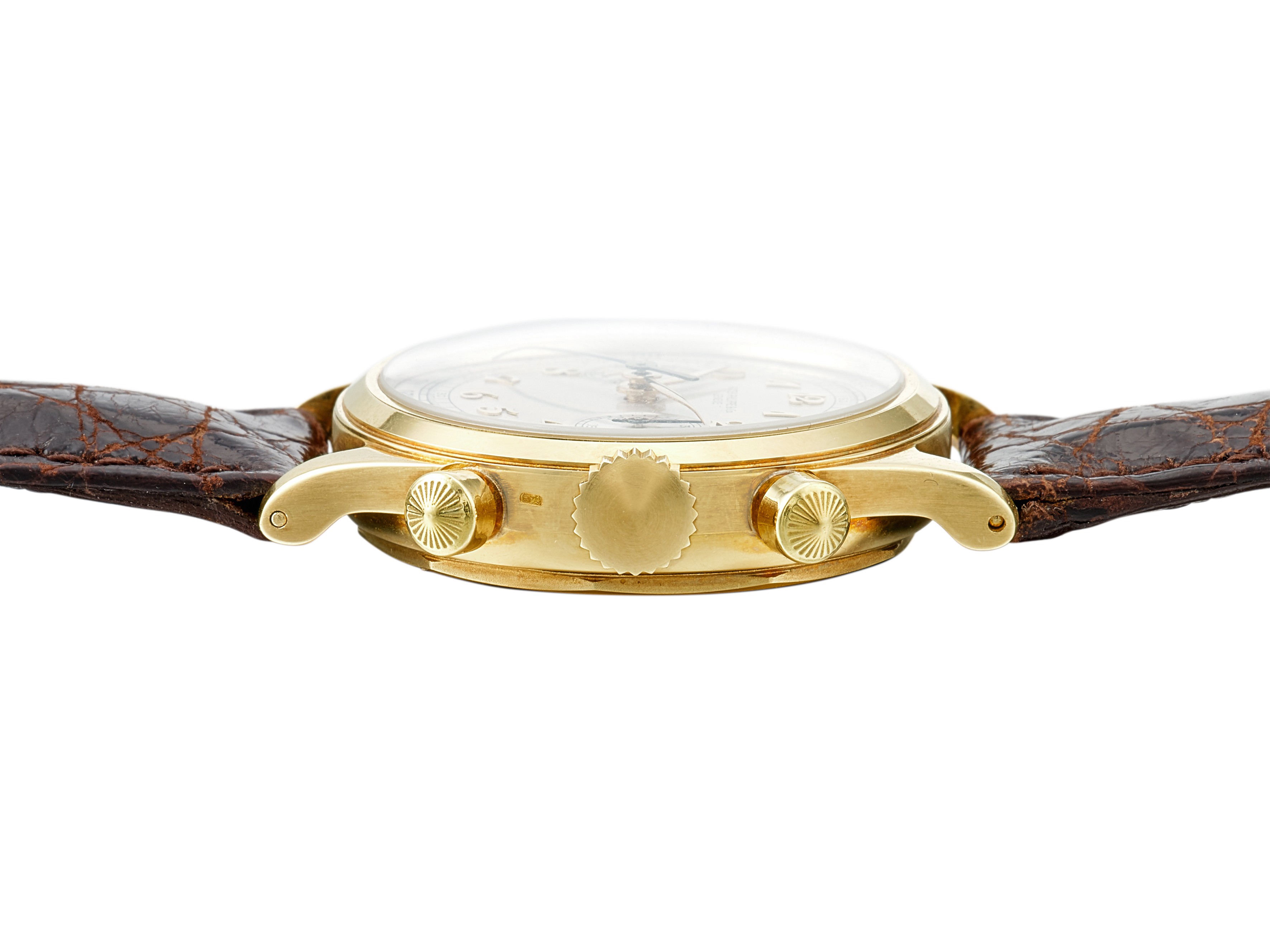 Reference 1463 | A yellow gold chronograph wristwatch with Breguet ...