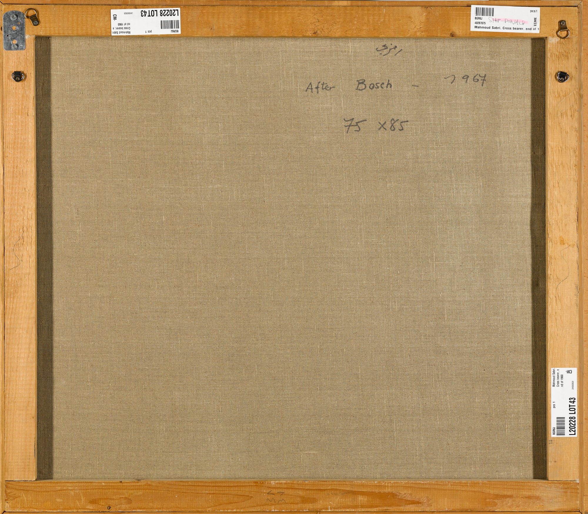 MAHMOUD SABRI | CROSS BEARER | 20th Century Art / Middle East | 2020 ...