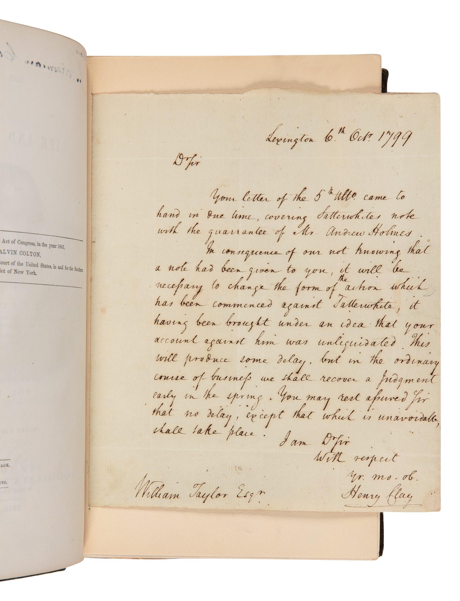 (Clay, Henry) — Calvin Colton | Extra-illustrated, autograph letters ...