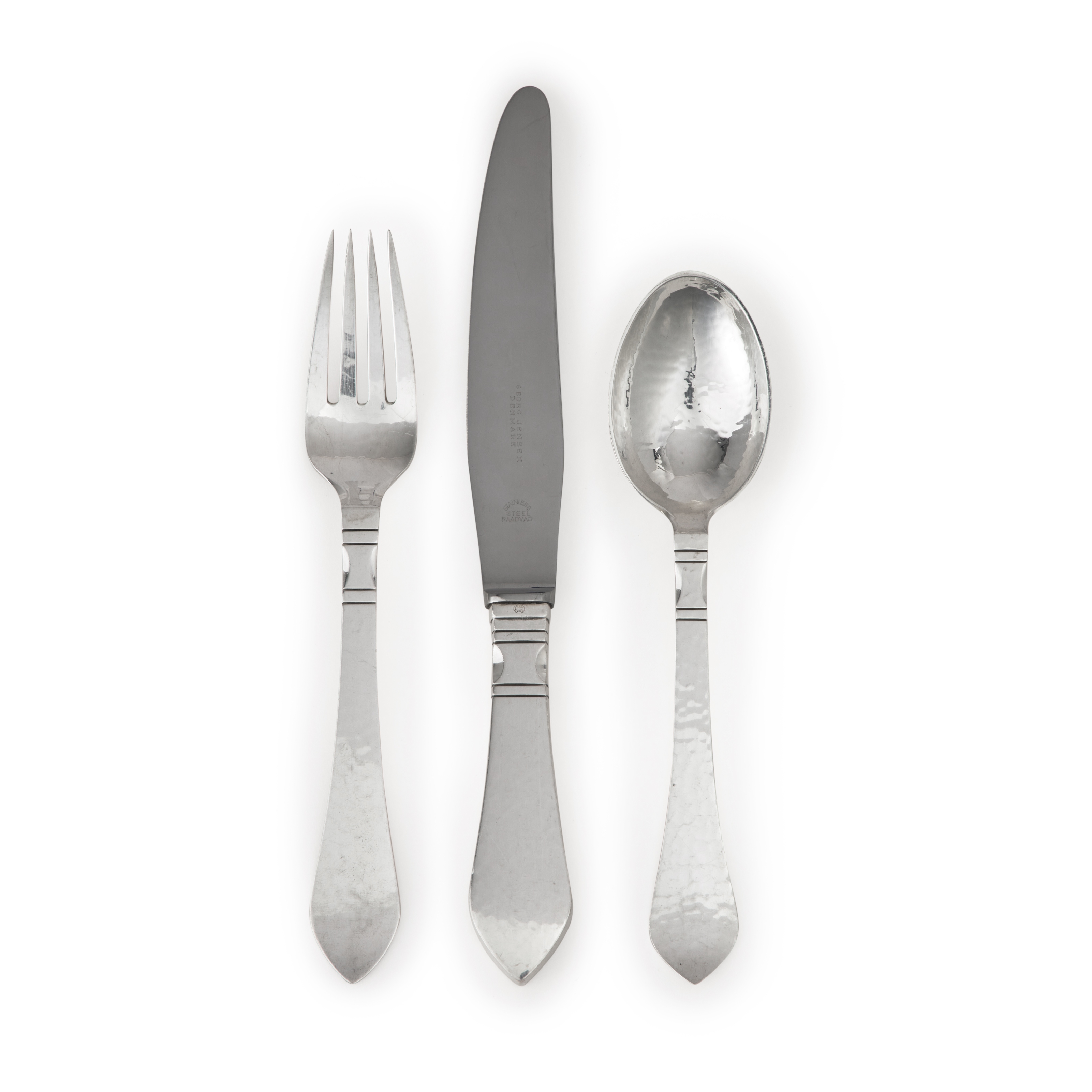 A Danish Silver Continental Pattern Flatware Service, Georg Jensen ...