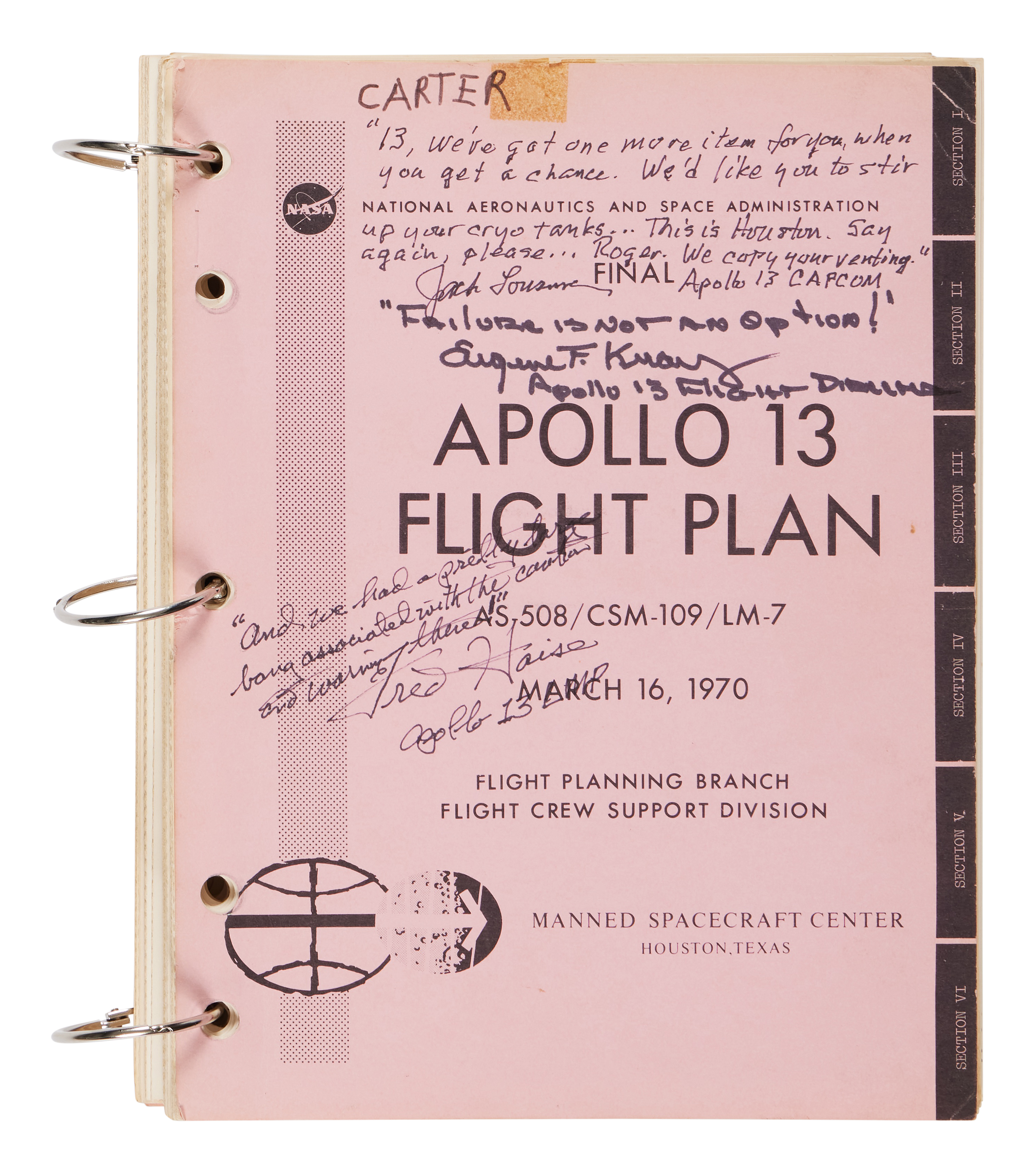 [Apollo 13] | Space Exploration | 2023 | Sotheby's