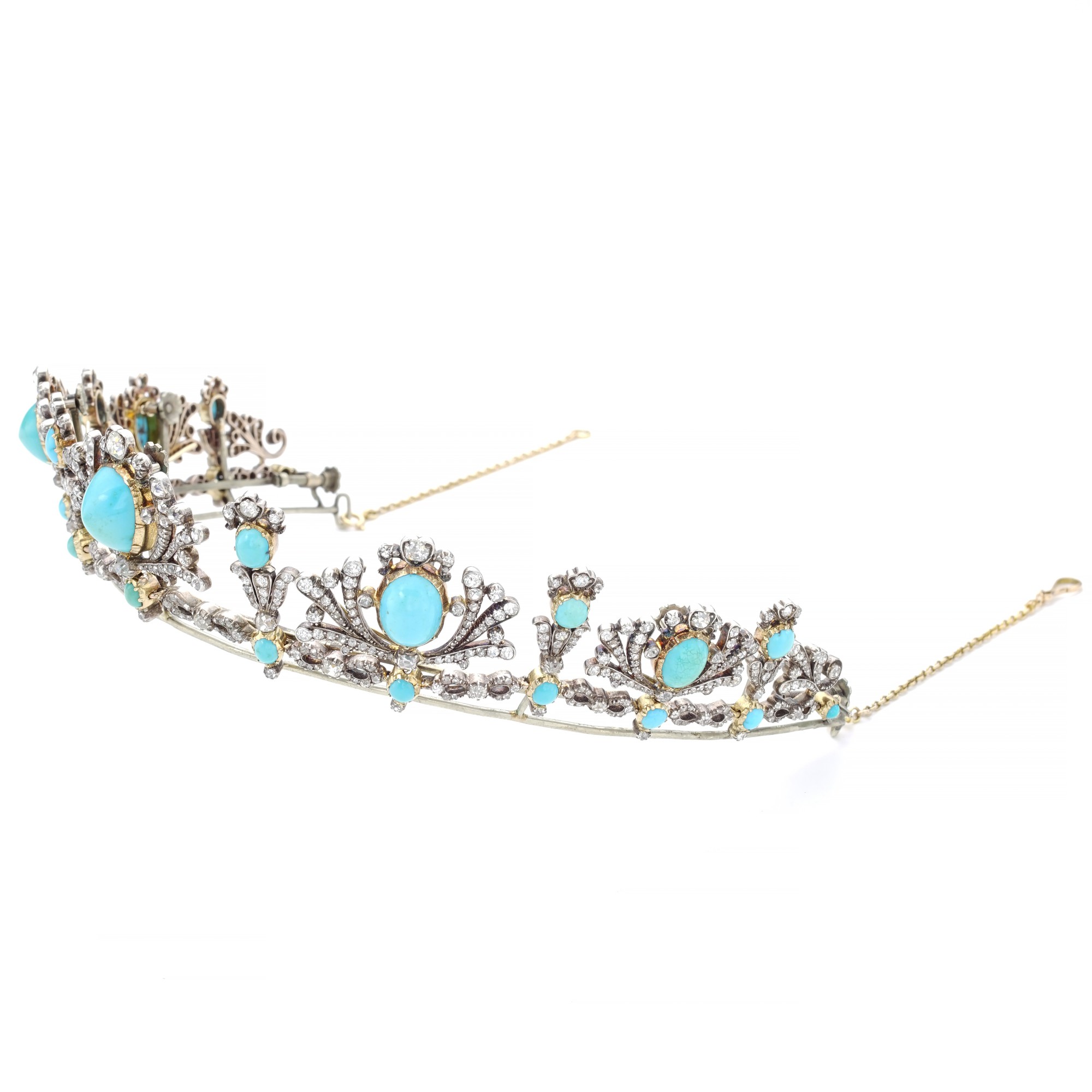 TURQUOISE AND DIAMOND TIARA, CIRCA 1830 | Magnificent Jewels and Noble ...
