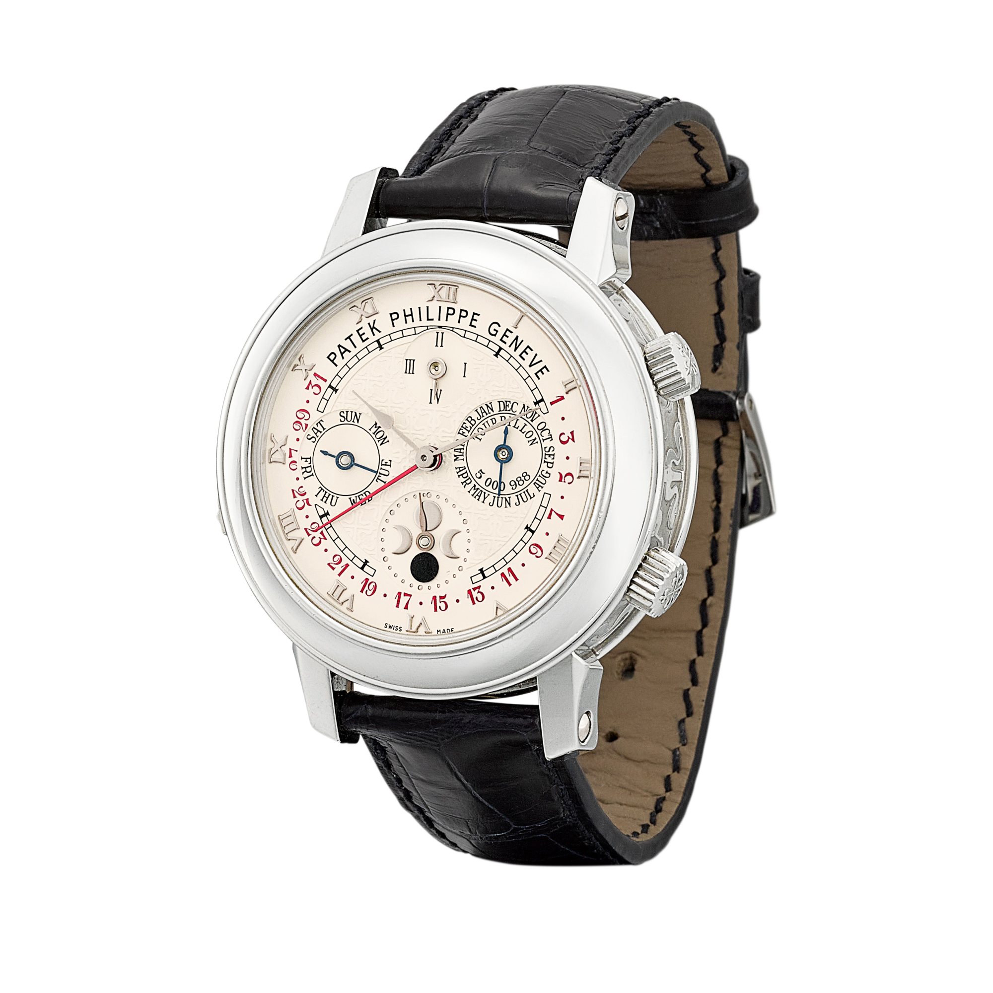 Sky Moon Tourbillon "988", Reference 5002 | A platinum double dial ...