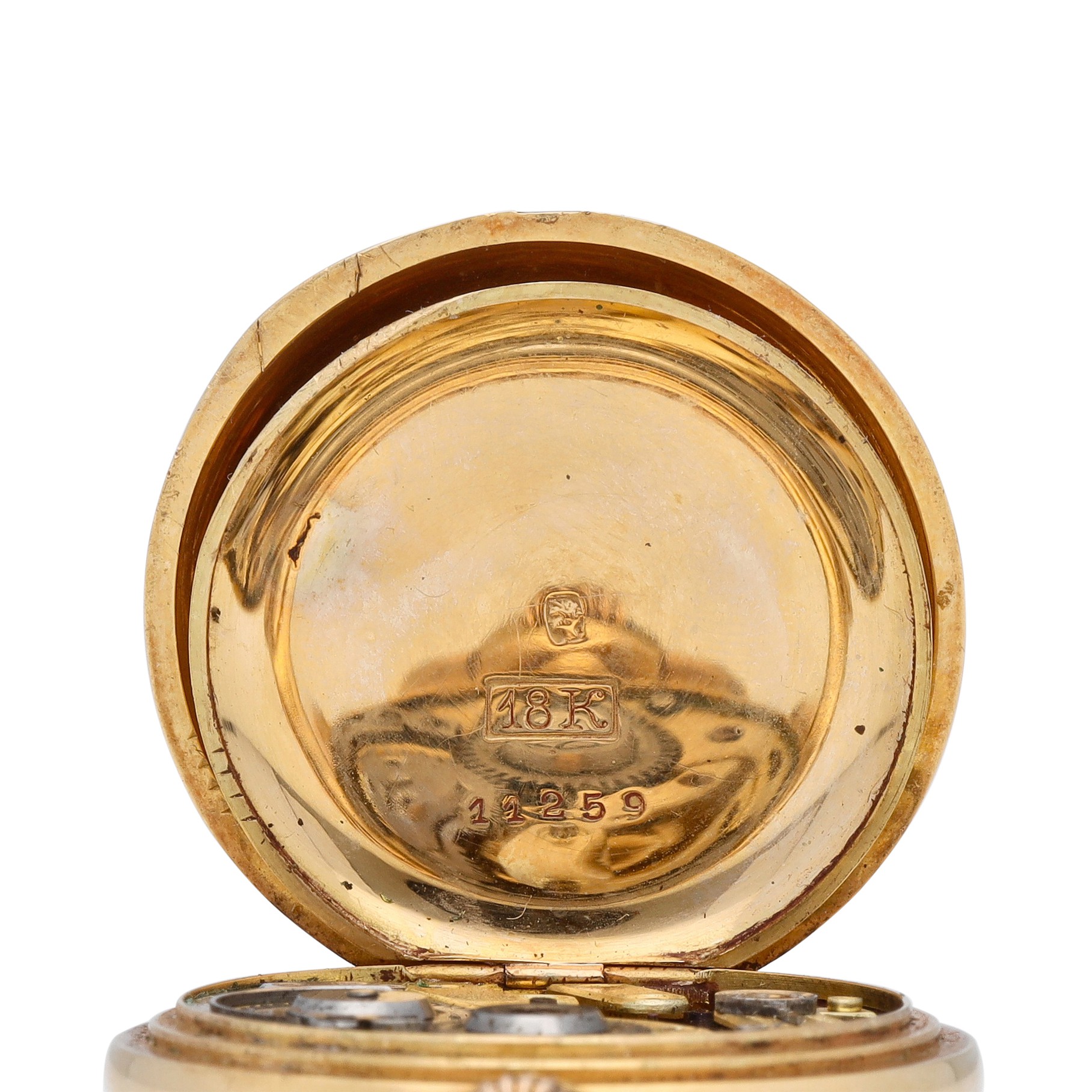 Swiss A Paul Buhré gold, enamel and diamond-set pendant watch with ...