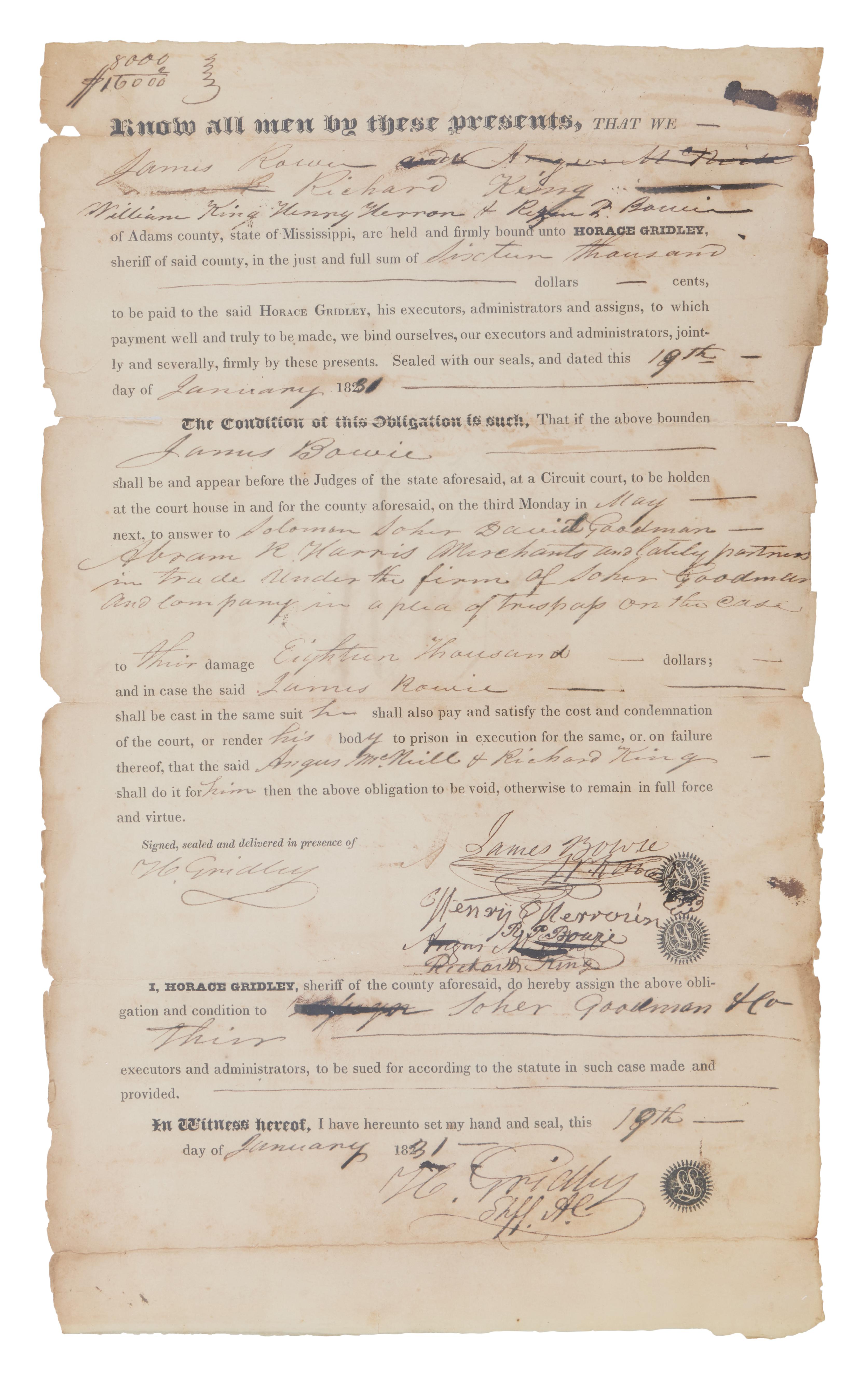 Bowie, James, & Rezin Pleasant Bowie | John Goodman & Co. v. James ...