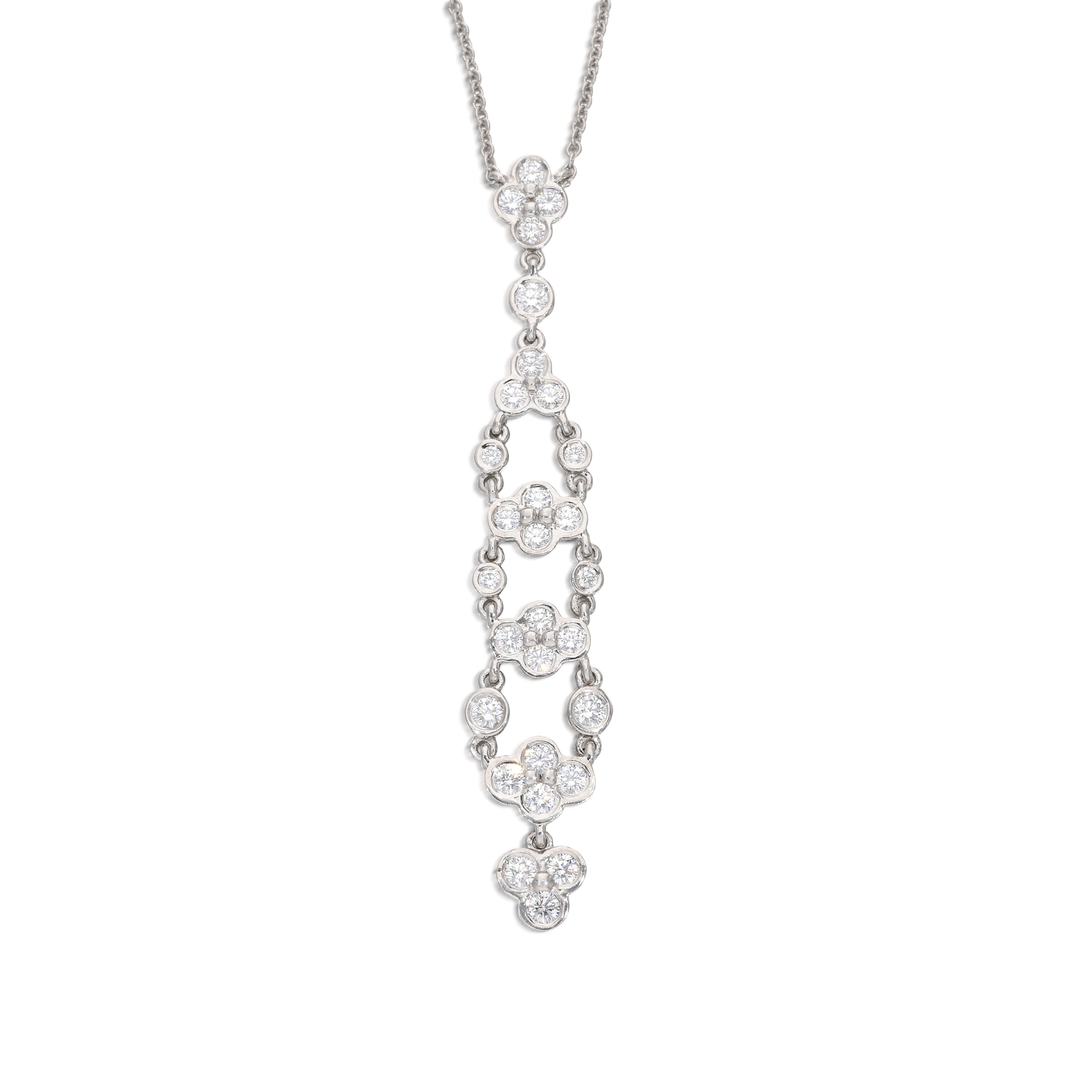 Platinum And Diamond Pendant Necklace Available For Immediate Sale At ...