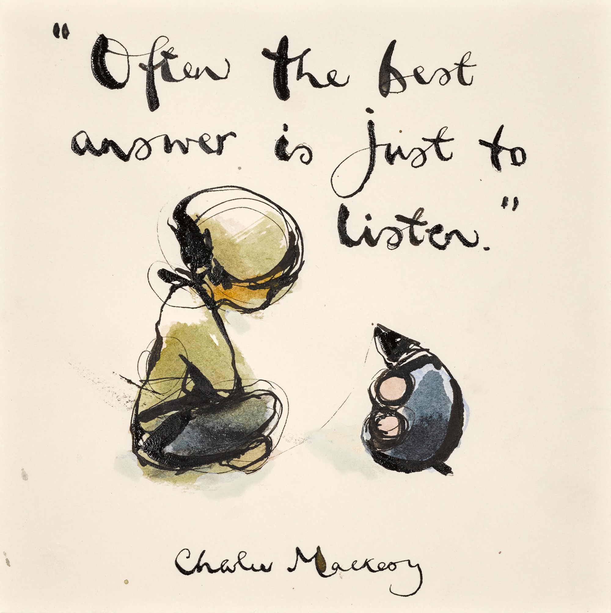 Charlie Mackesy Often The Best Answer Available For Immediate Sale At ...