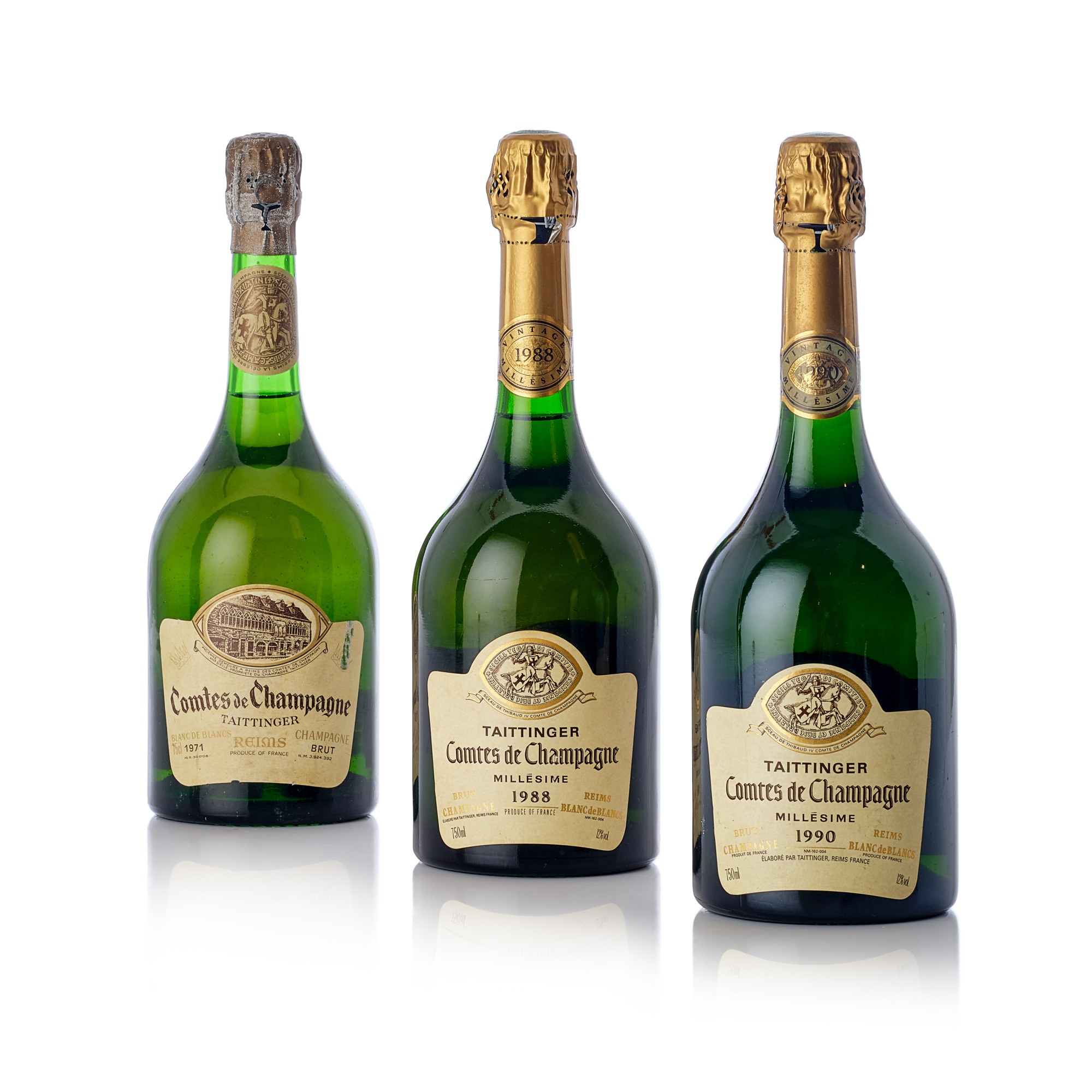 Taittinger, Comtes de Champagne, Blanc de Blancs Mixed Case (5 BT ...