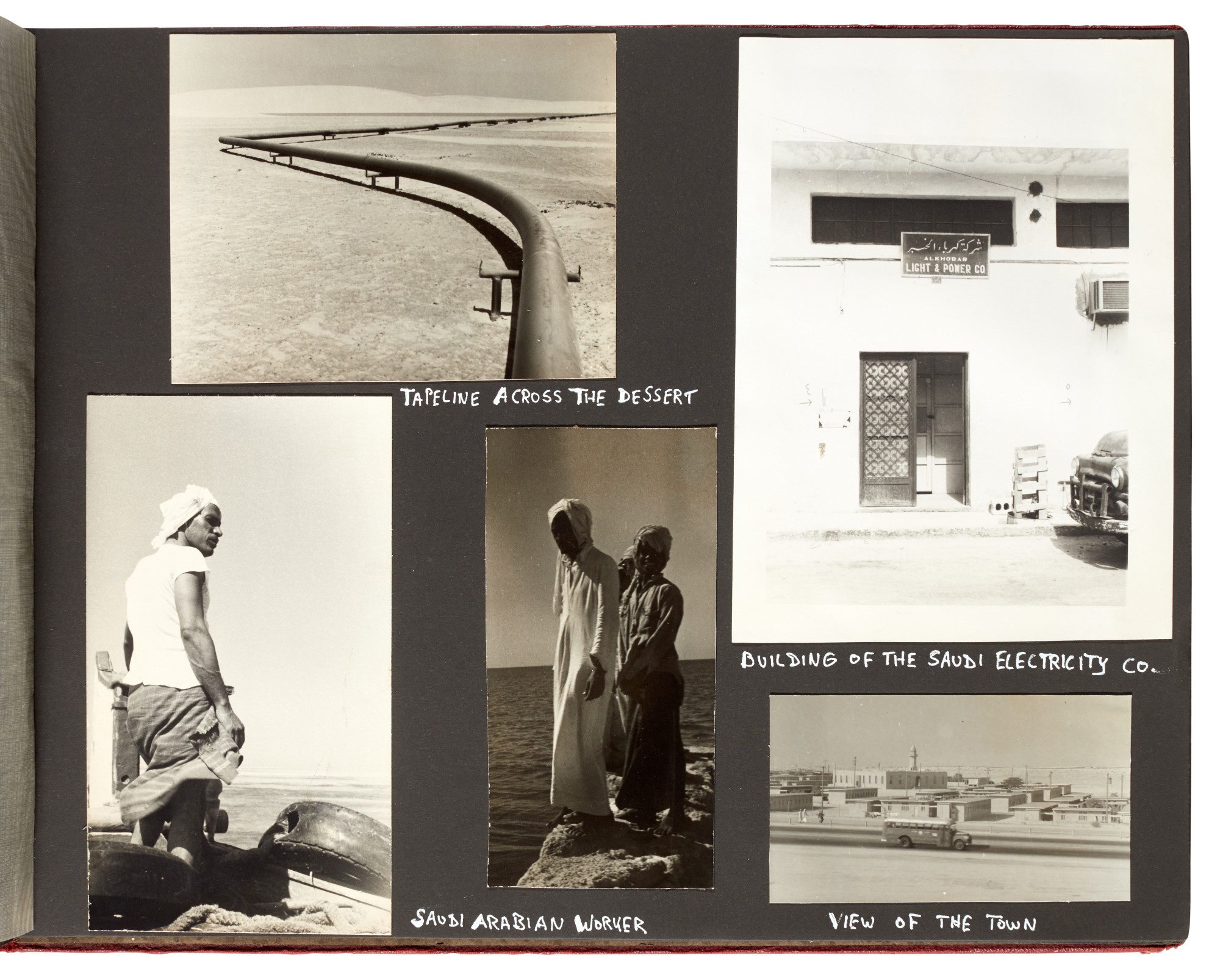 Saudi Arabia | Album of 44 black and white photographs of Mahd adh ...