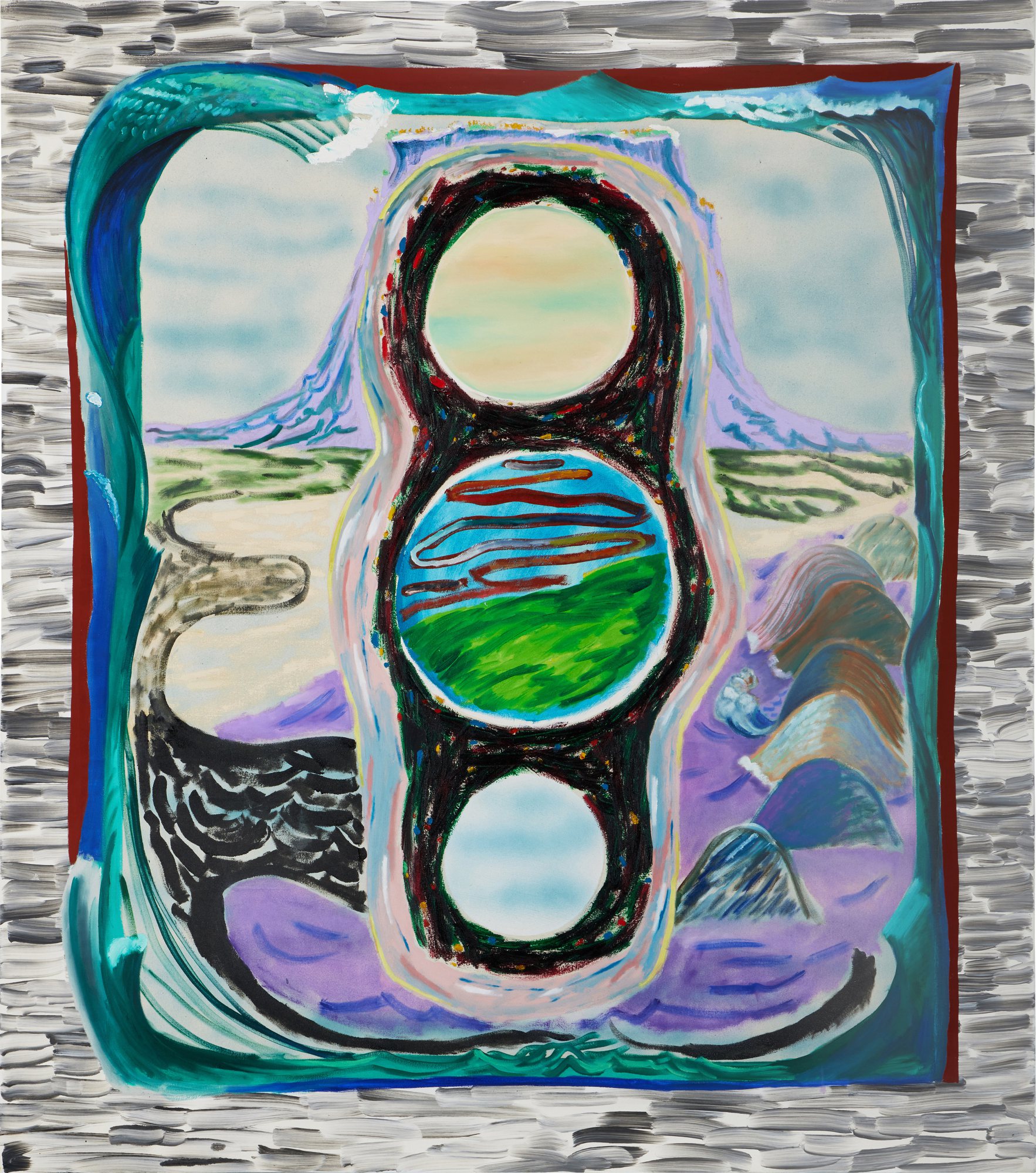 Shara Hughes 莎拉・休斯 | Eye of the Swell 膨脹之眼 | Contemporary Day Auction ...